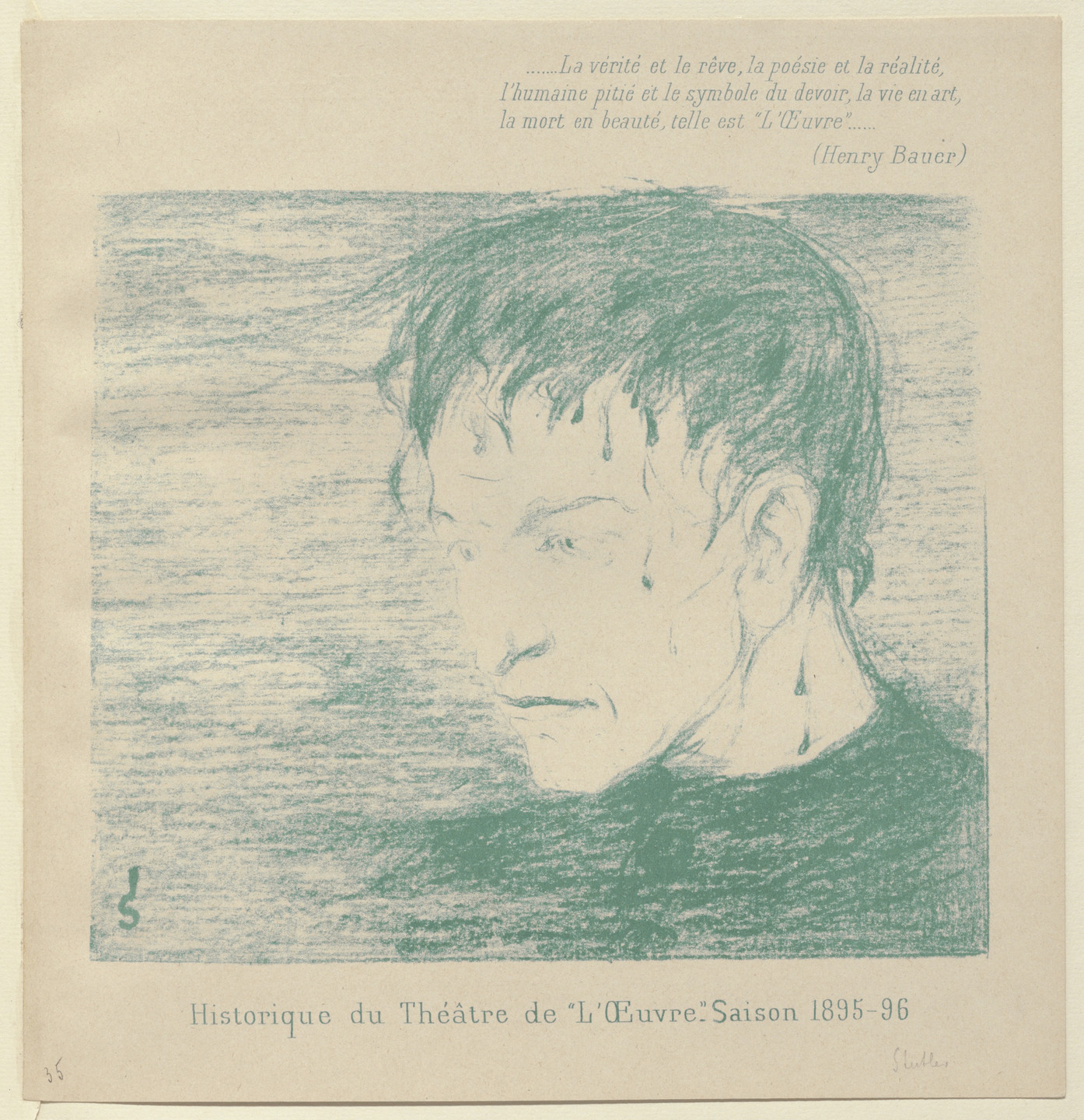 Joseph Sattler. Program for an untitled play from The Beraldi Album of ...