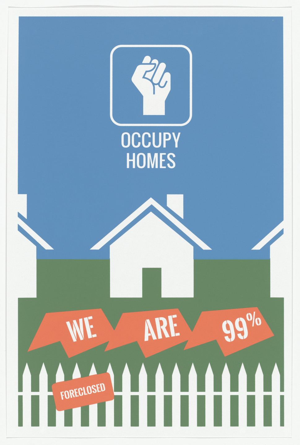Joe Thompson. Occupy Homes from Occuprint Portfolio. 2012 | MoMA