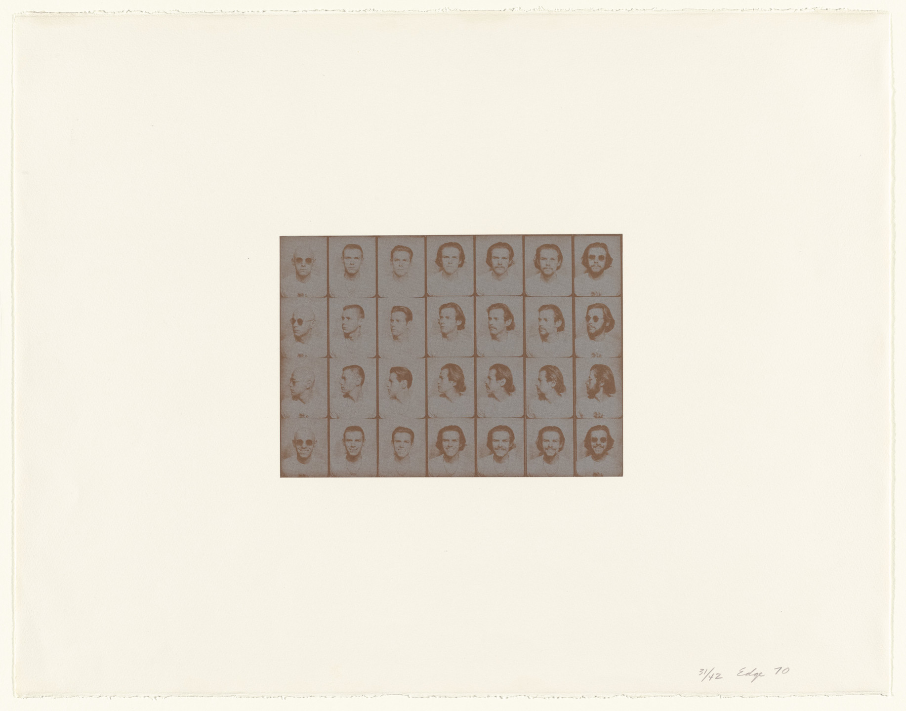 Doug Edge. Self-Portrait of a Shave and Haircut. 1970 | MoMA