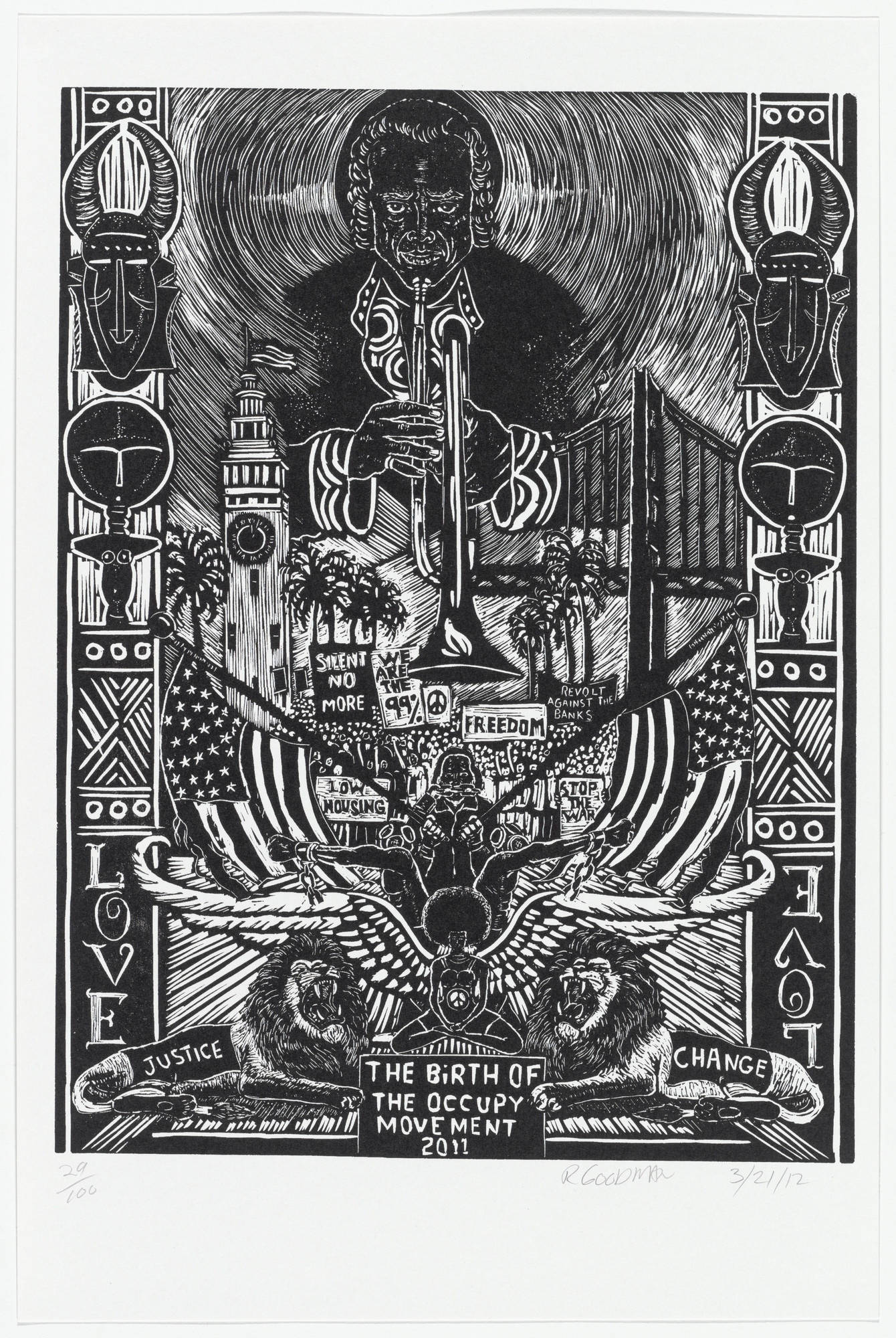 Ronnie Goodman. The Birth of Occupy from Occuprint Portfolio. 2012 | MoMA