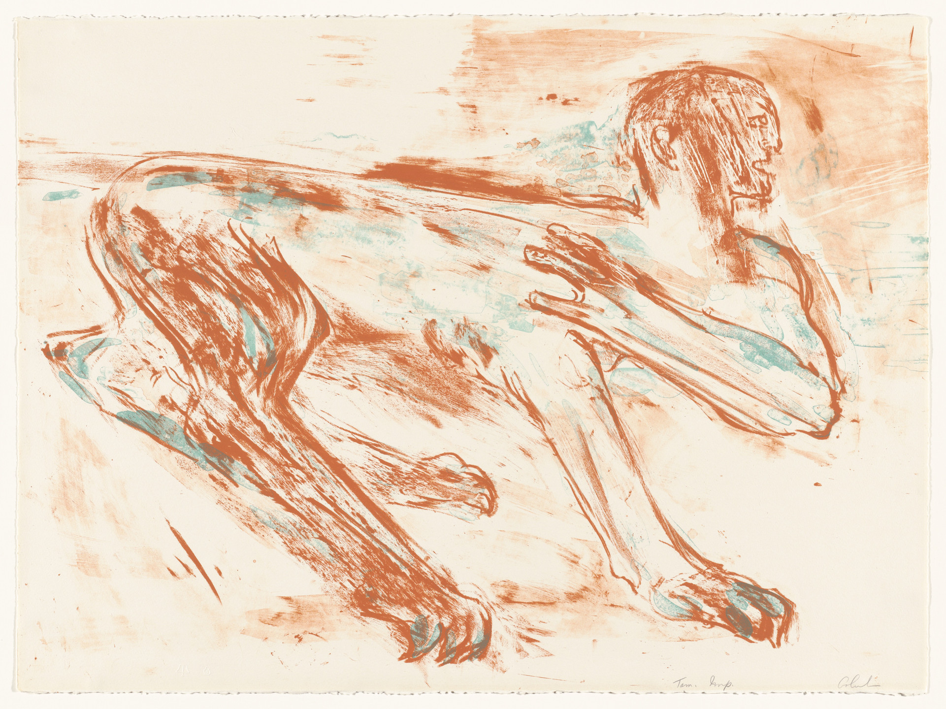 Leon Golub. The Orange Sphinx. 1965 | MoMA