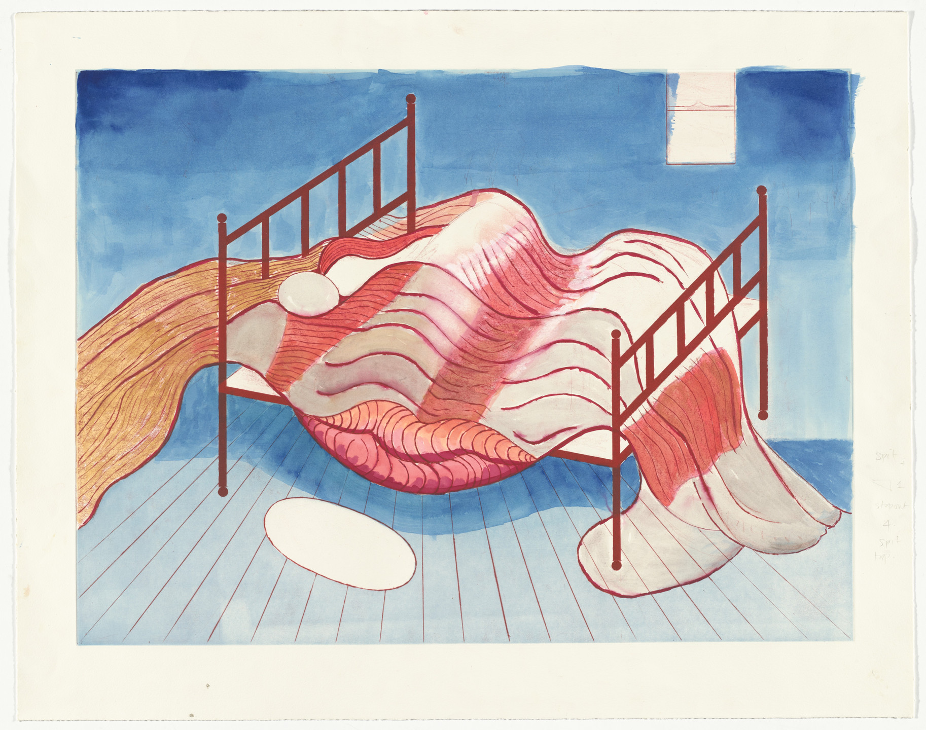 Louise Bourgeois. Le Lit, Gros Édredon, Bleu. 1997 | MoMA