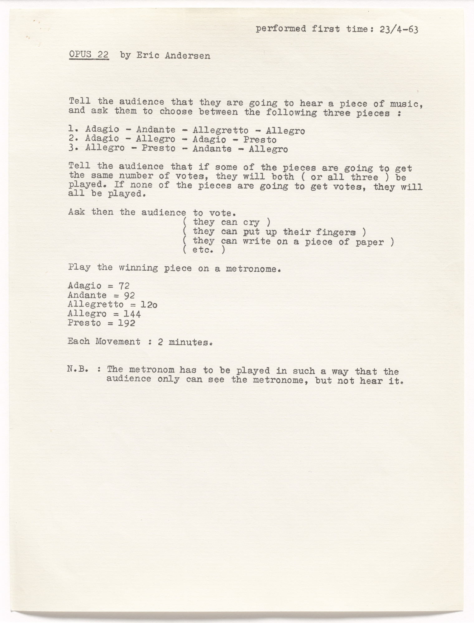 Eric Andersen. Opus 22. 1961 | MoMA