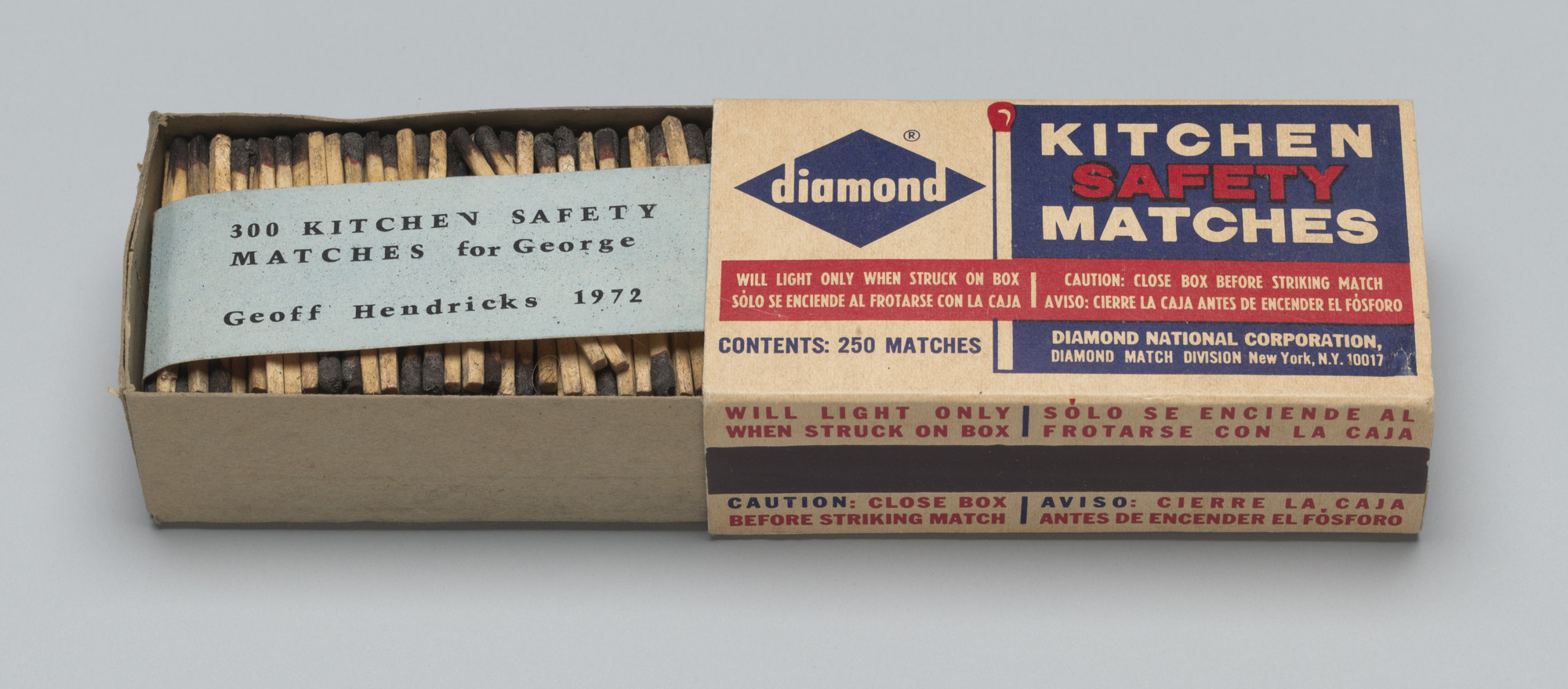 Geoffrey Hendricks. 300 Kitchen Safety Matches. 1972 | MoMA