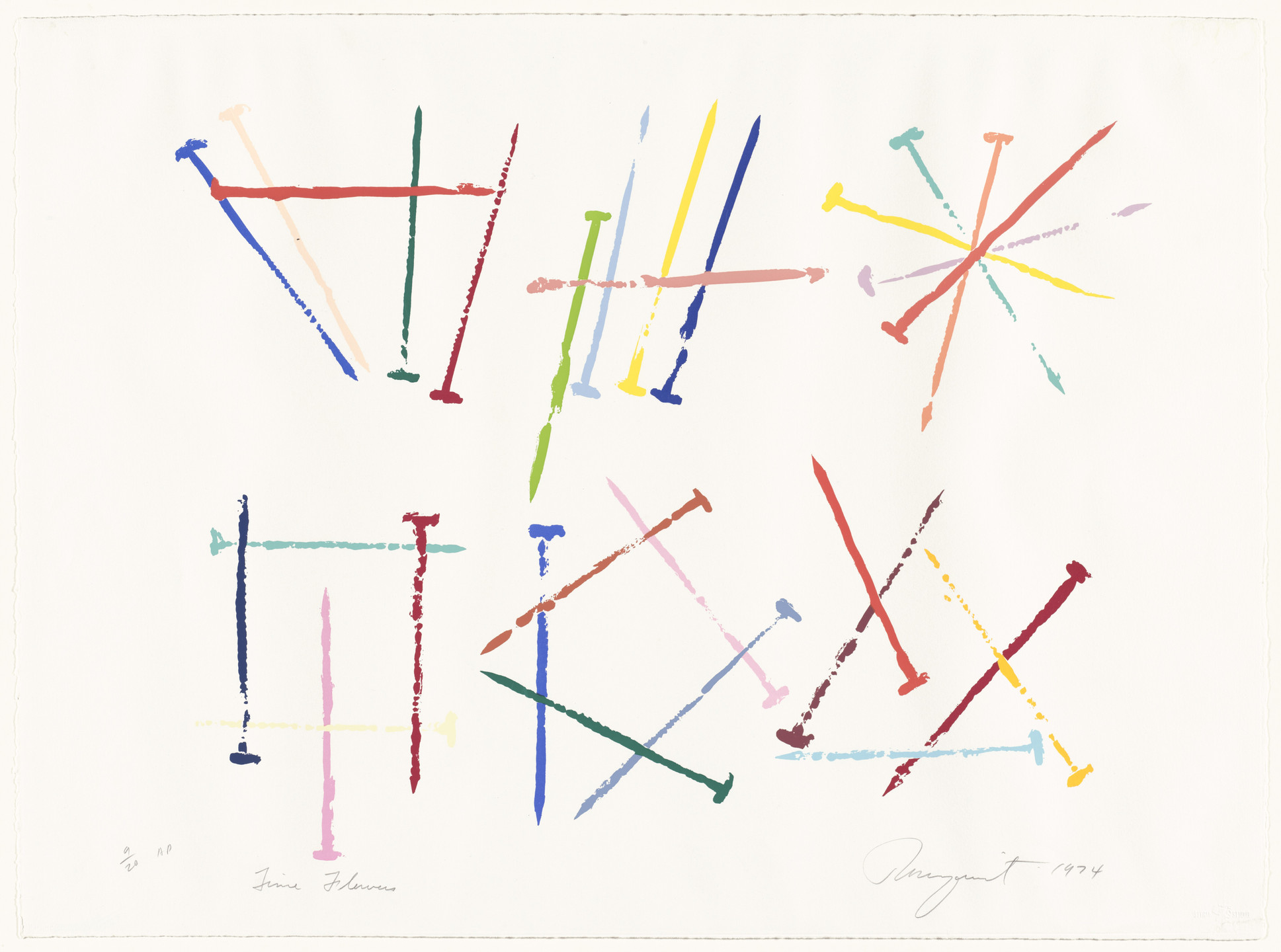 James Rosenquist. Time Flowers from the series Nails. 1974 | MoMA