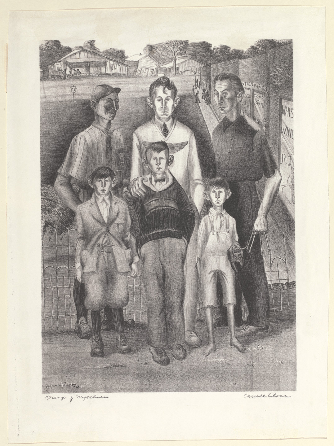 Carroll Cloar. Group of Myselves. 1940 | MoMA