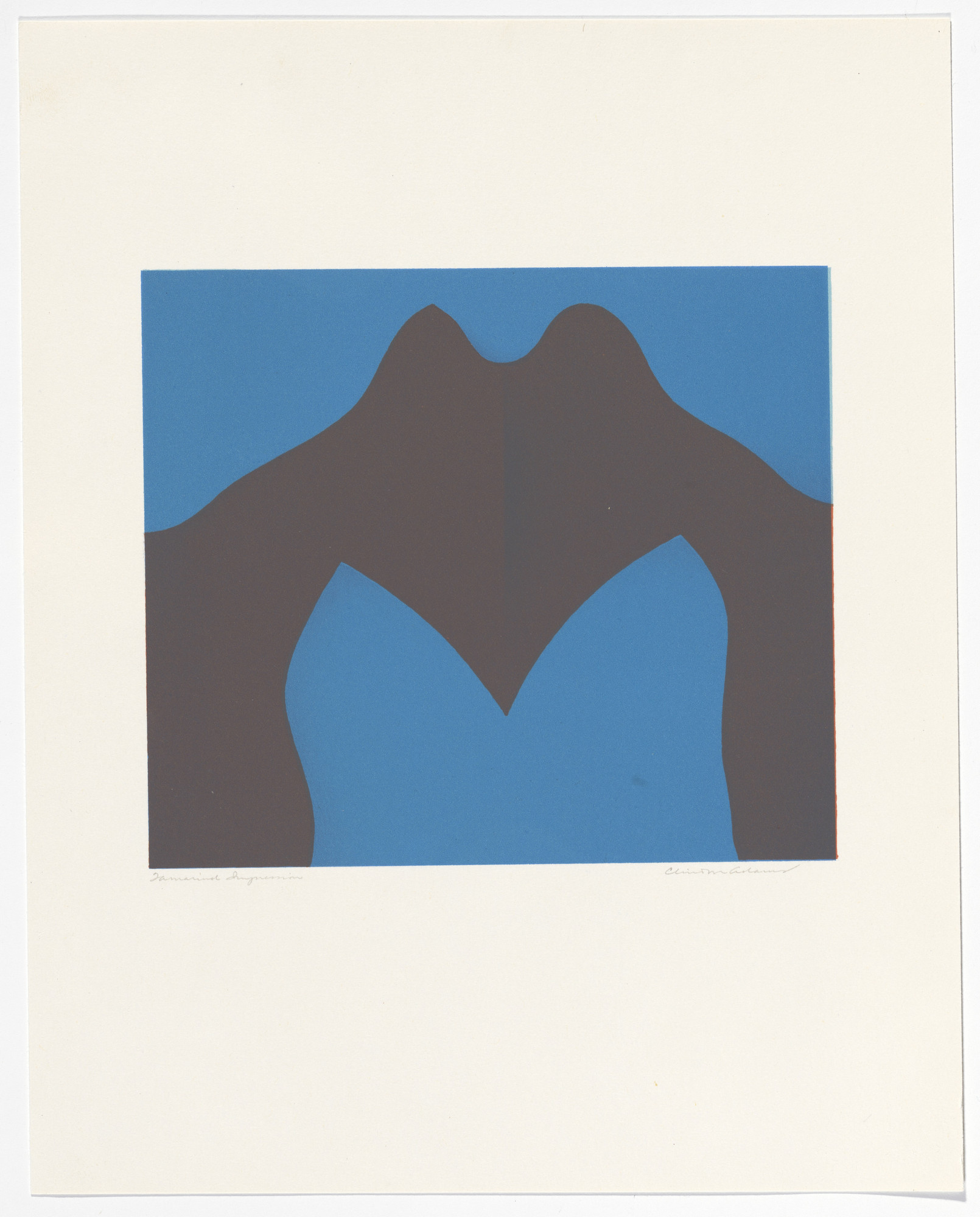 Clinton Adams. Cibola Series (Blue). 1968–69 | MoMA