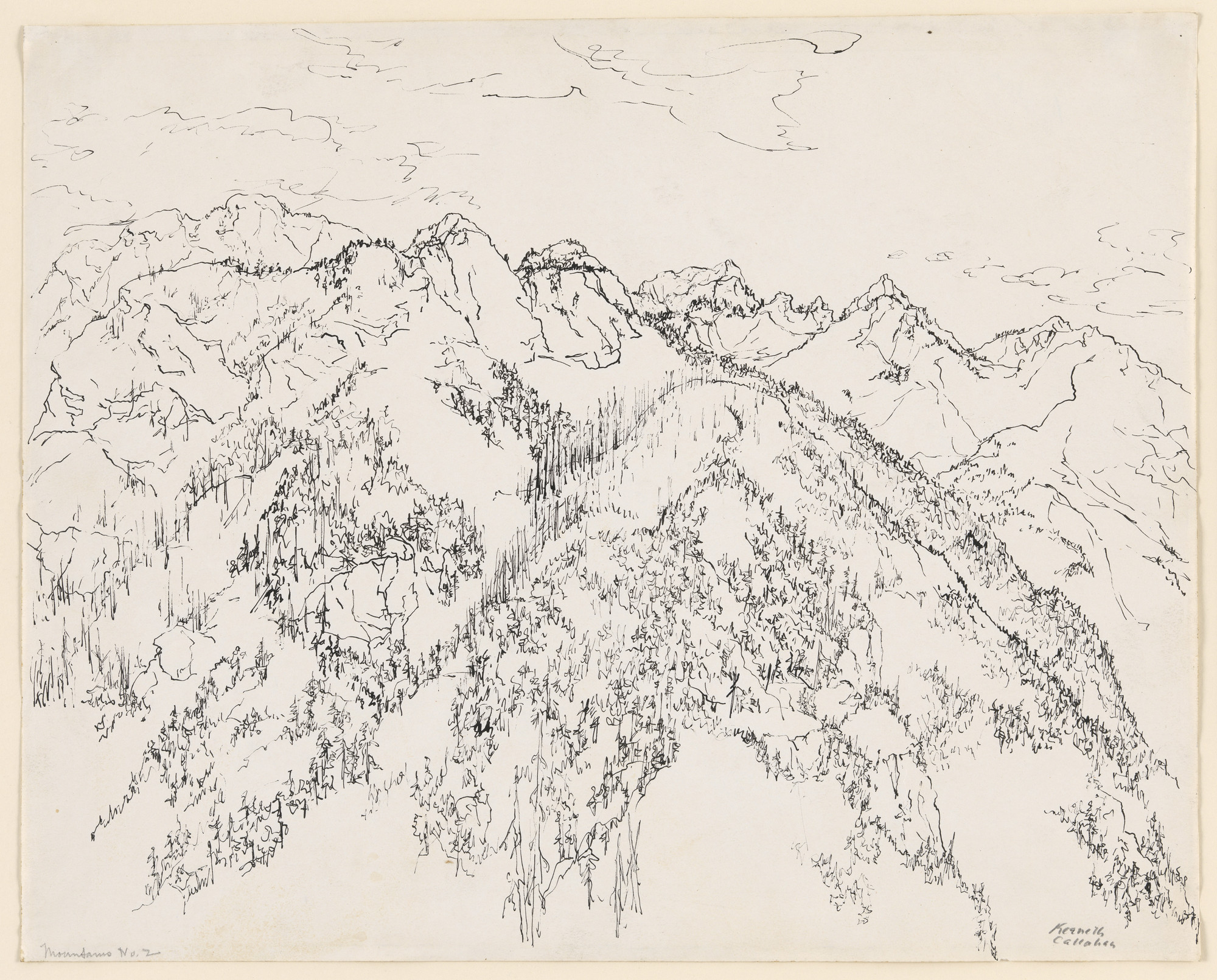 Kenneth Callahan. Cascade Mountain. (1944) | MoMA