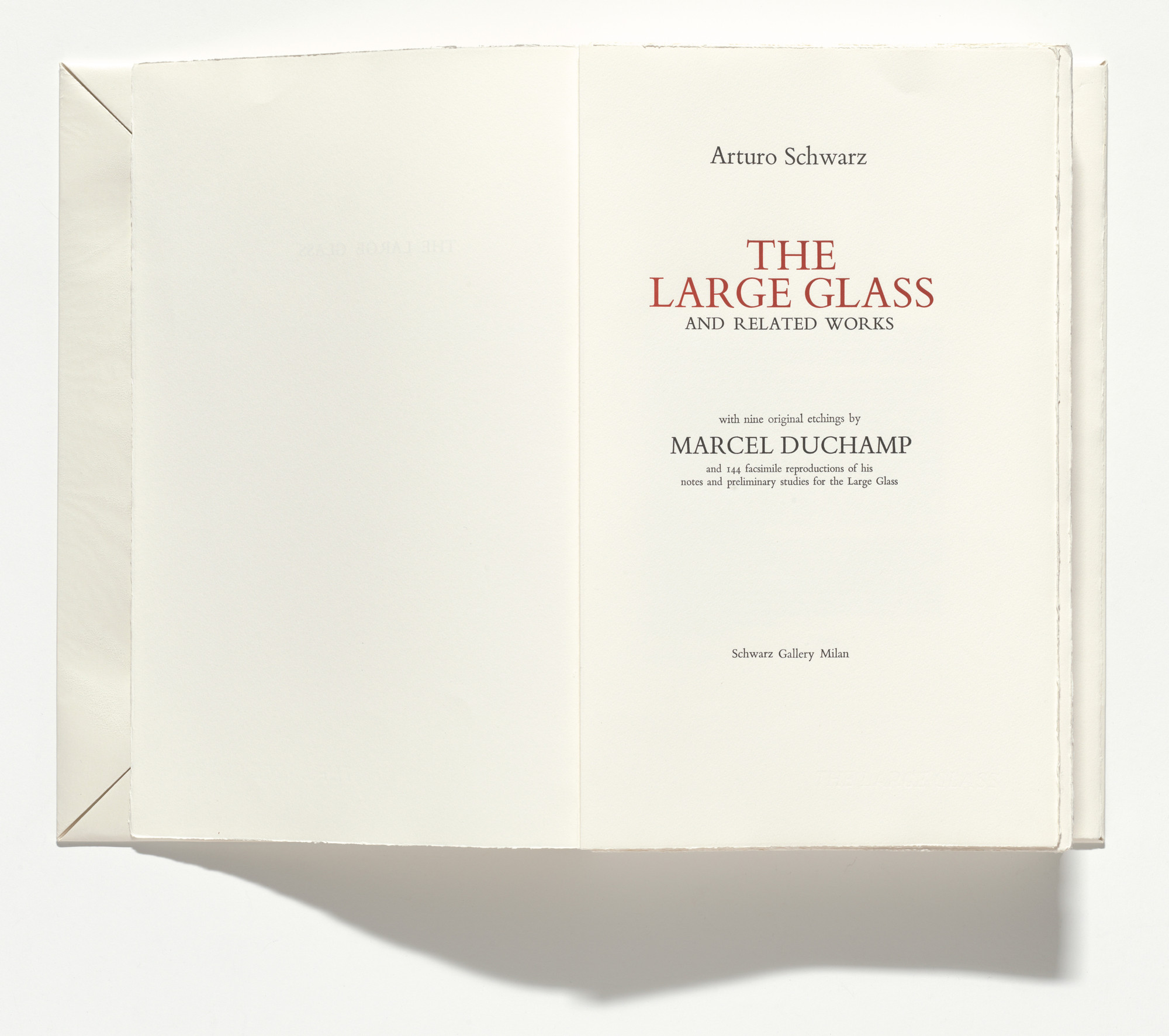 Marcel Duchamp. The Large Glass and Related Works, Vol. 1. 1965 ...