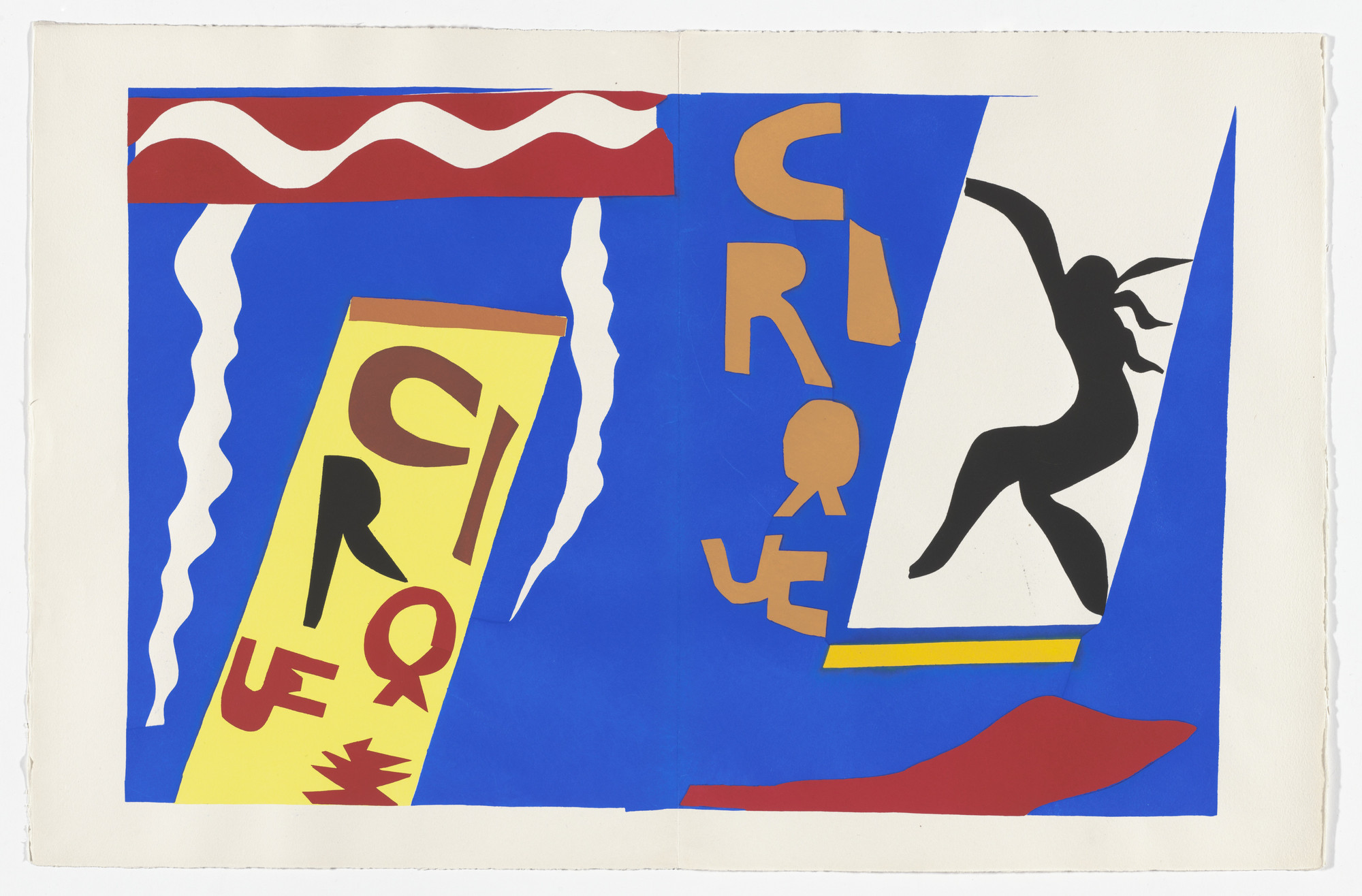 Henri Matisse. Circus (Le Cirque) (plate II, pages 14 and 15) from Jazz ...