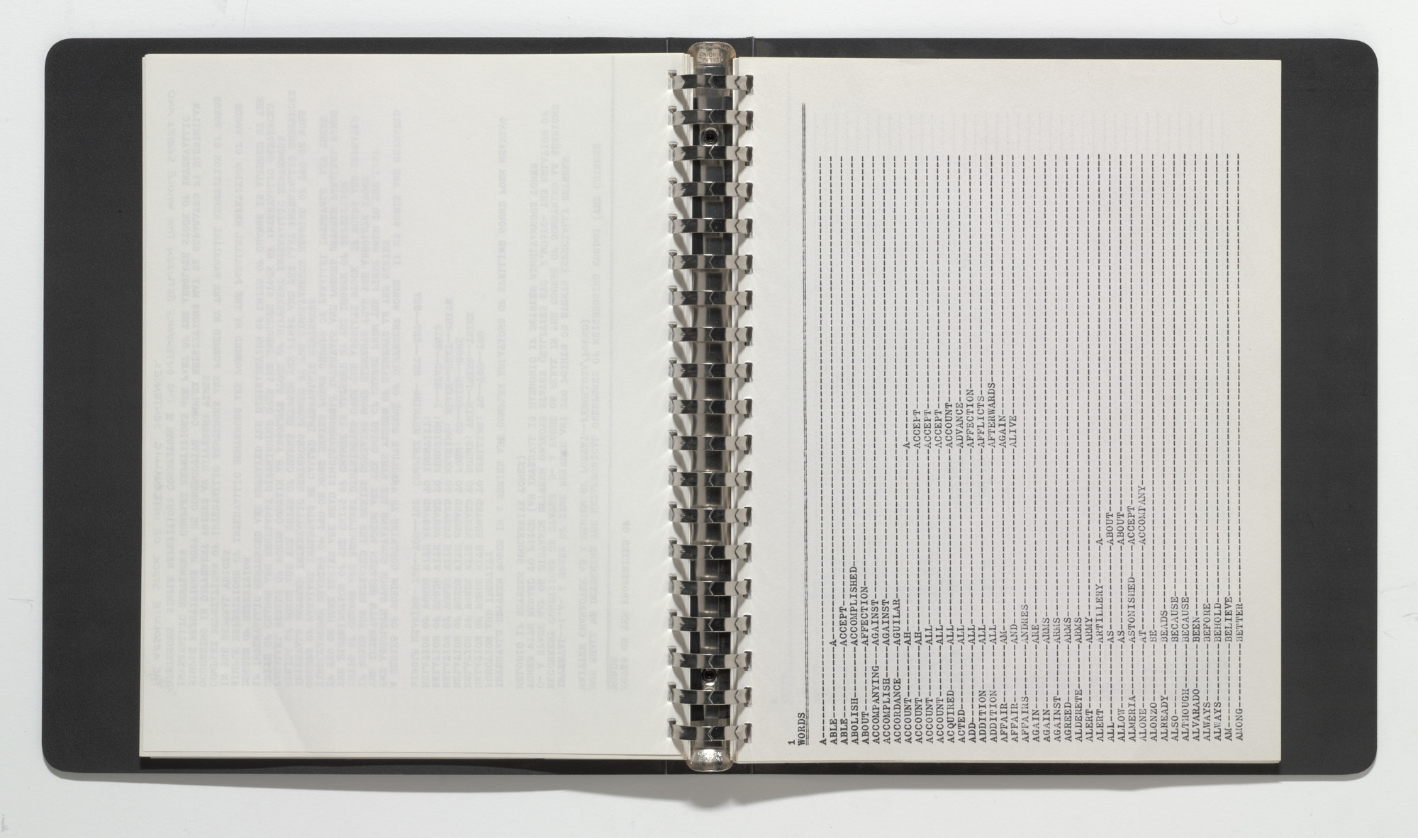 Carl Andre. Three Operas, volume 6 from Seven Books of Poetry. 1964 ...