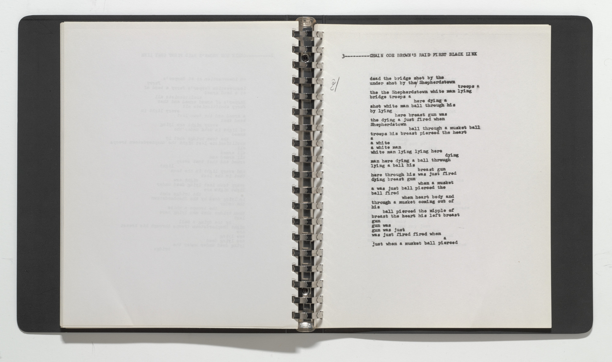 Carl Andre. Lyrics and Odes, volume 7 from Seven Books of Poetry. 1960 ...