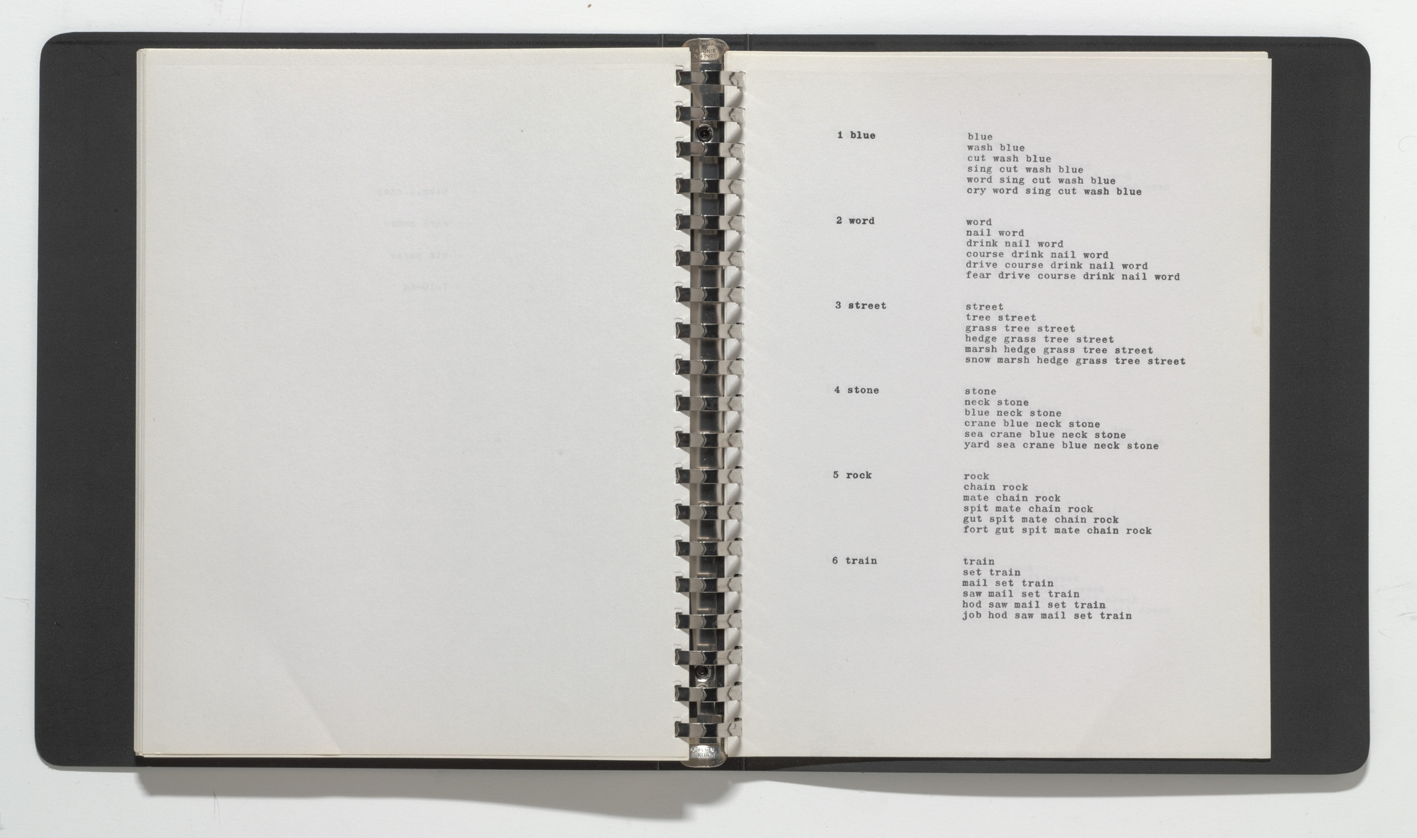 Carl Andre. Lyrics and Odes, volume 7 from Seven Books of Poetry. 1960 ...