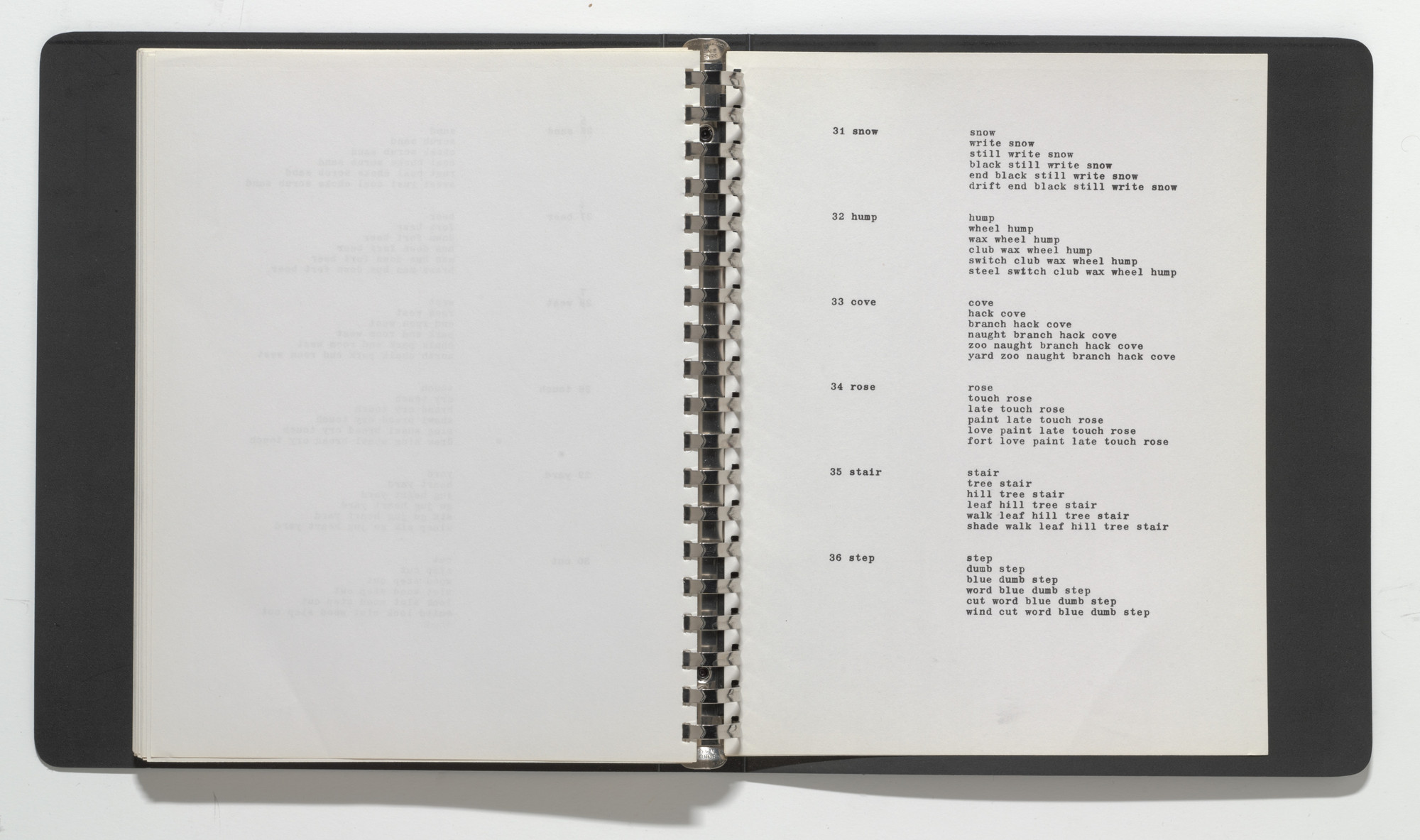 Carl Andre. Lyrics and Odes, volume 7 from Seven Books of Poetry. 1960 ...