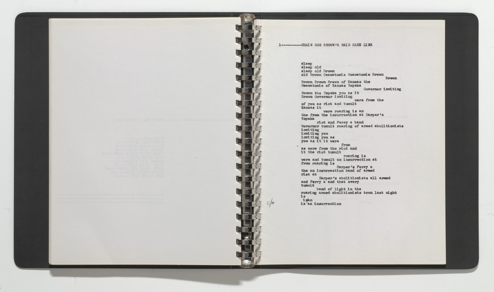 Carl Andre. Lyrics and Odes, volume 7 from Seven Books of Poetry. 1960 ...