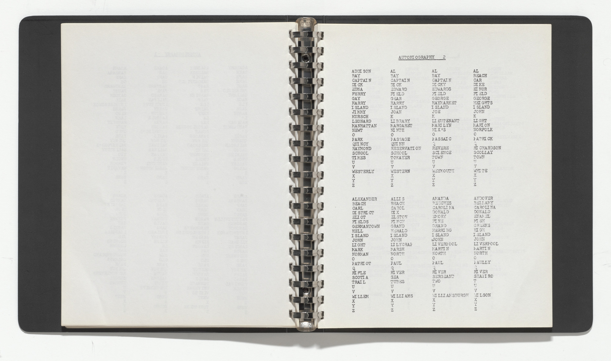 Carl Andre. Lyrics and Odes, volume 7 from Seven Books of Poetry. 1960 ...