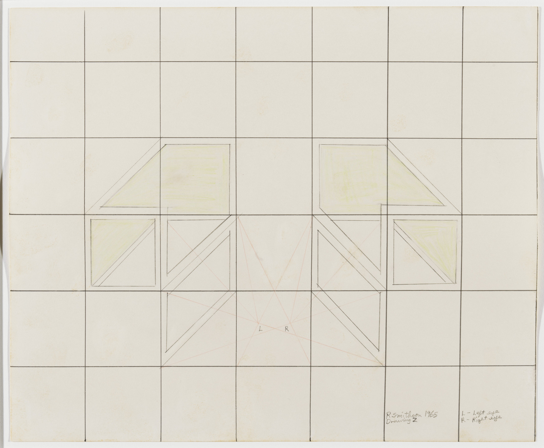 Robert Smithson. Enantiomorphic Chambers, Drawing Z. 1965 | MoMA