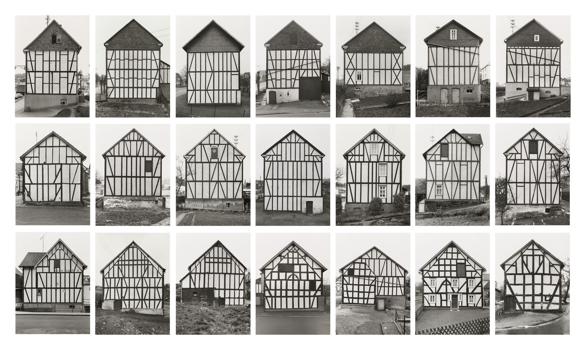 Bernd Becher, Hilla Becher. Framework Houses. 1959-73 | MoMA