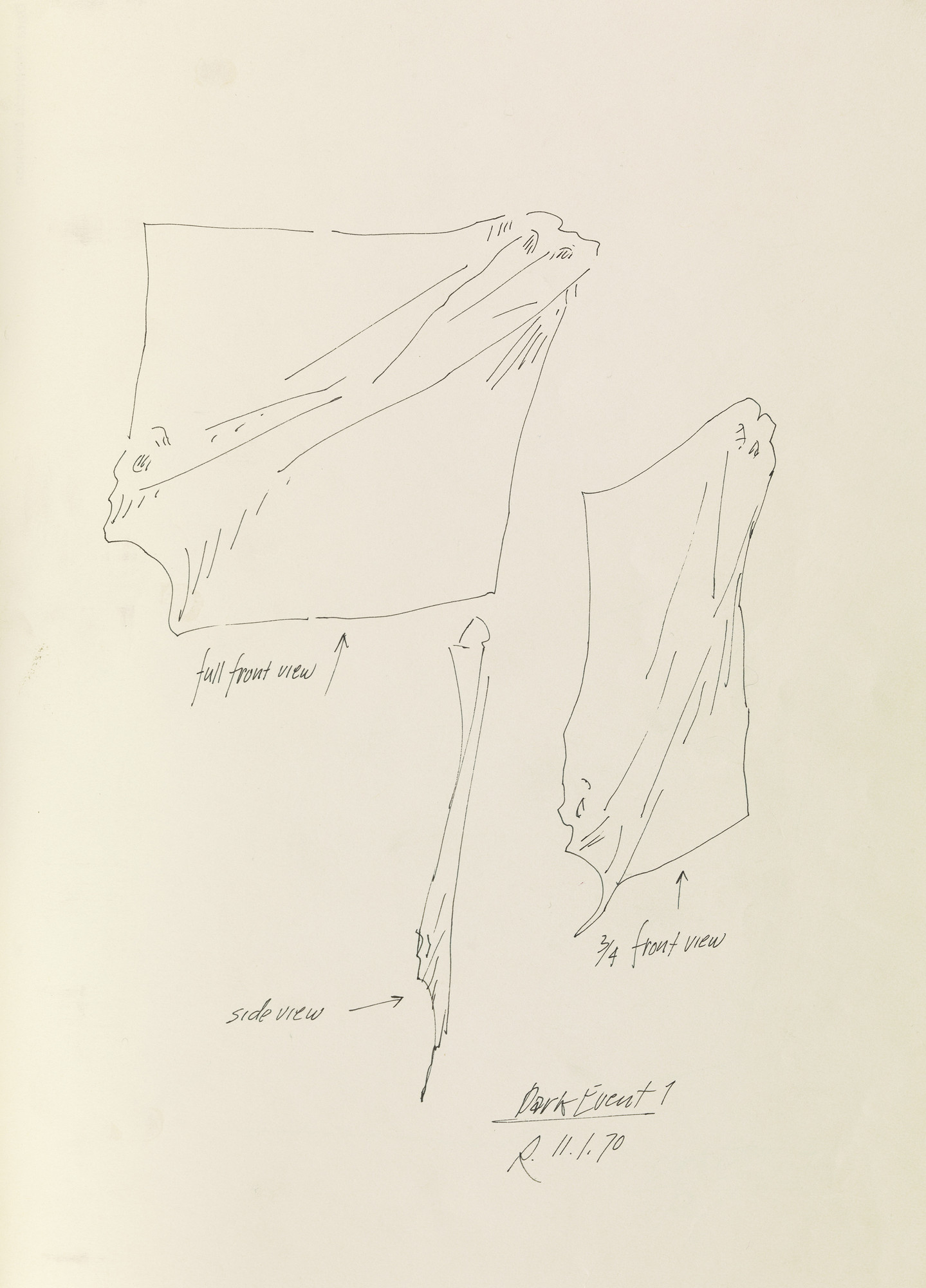 Robert Overby. Sketchbook. 1970 | MoMA