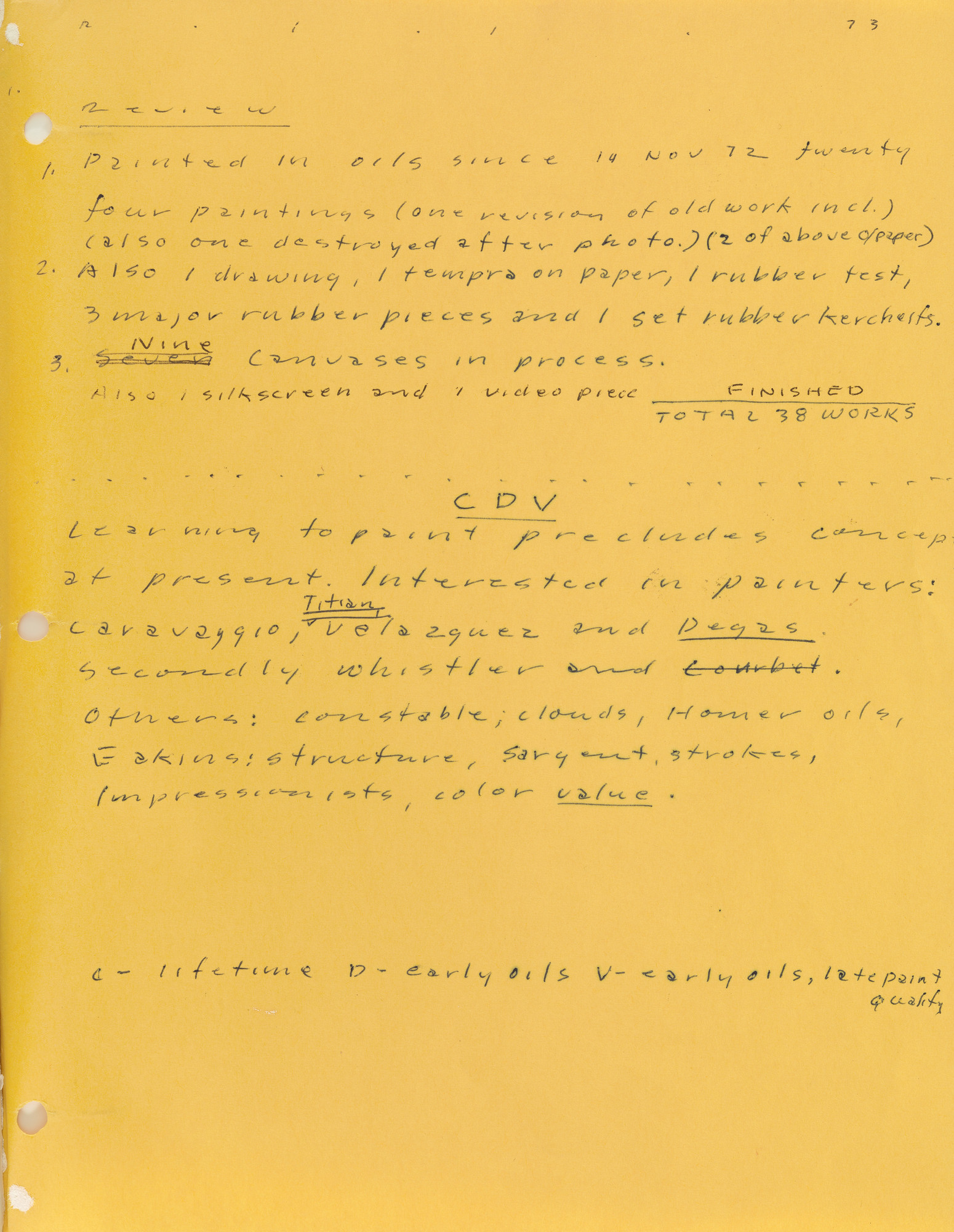 Robert Overby. Sketchbook. 1973 | MoMA