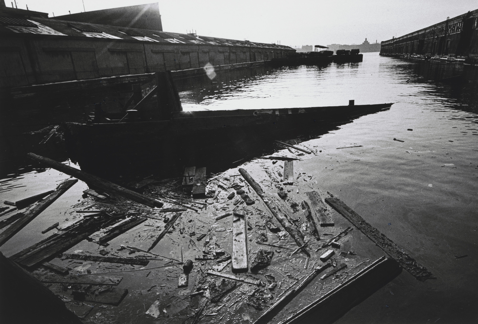 Gordon Matta-Clark, Harry Shunk, János Kender. Parked Island Barges on ...
