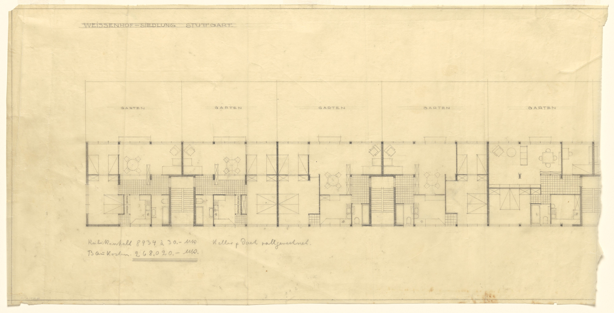 Ludwig Mies van der Rohe. Weissenhof Apartment House, "The Dwelling ...