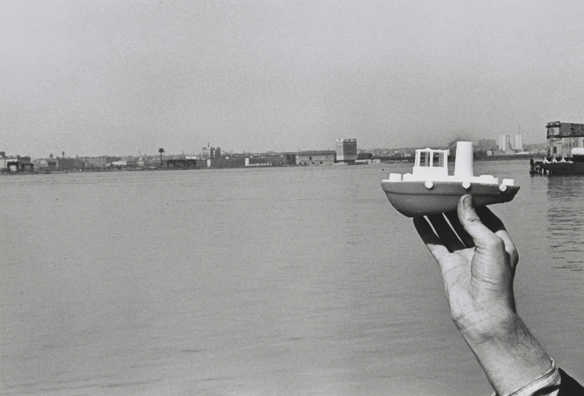 John Baldessari, Harry Shunk, János Kender. Toy Ship Alignment. 1971 | MoMA