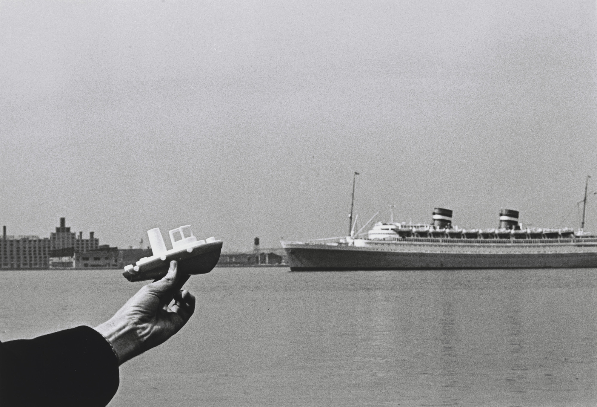 John Baldessari, Harry Shunk, János Kender. Toy Ship Alignment. 1971 | MoMA