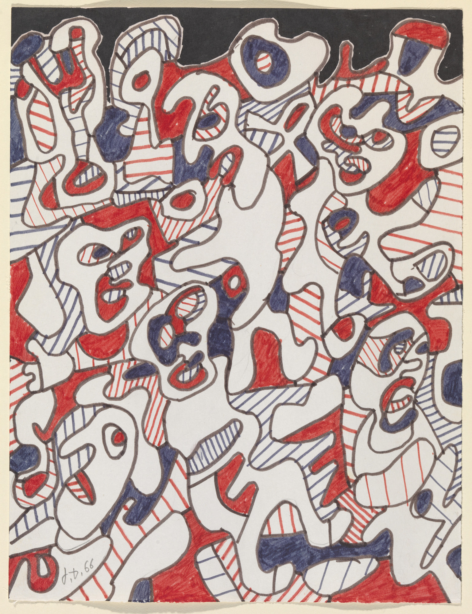 Jean Dubuffet. Verbal Agreement: Six Figures. 1966 | MoMA