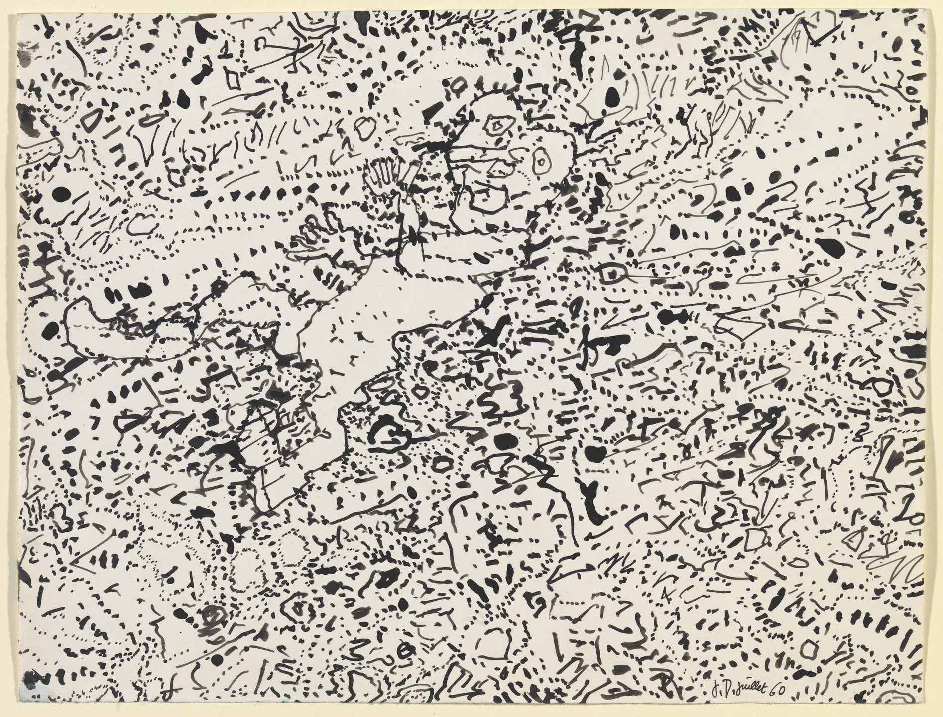Jean Dubuffet. Figure in a Landscape. 1960 | MoMA