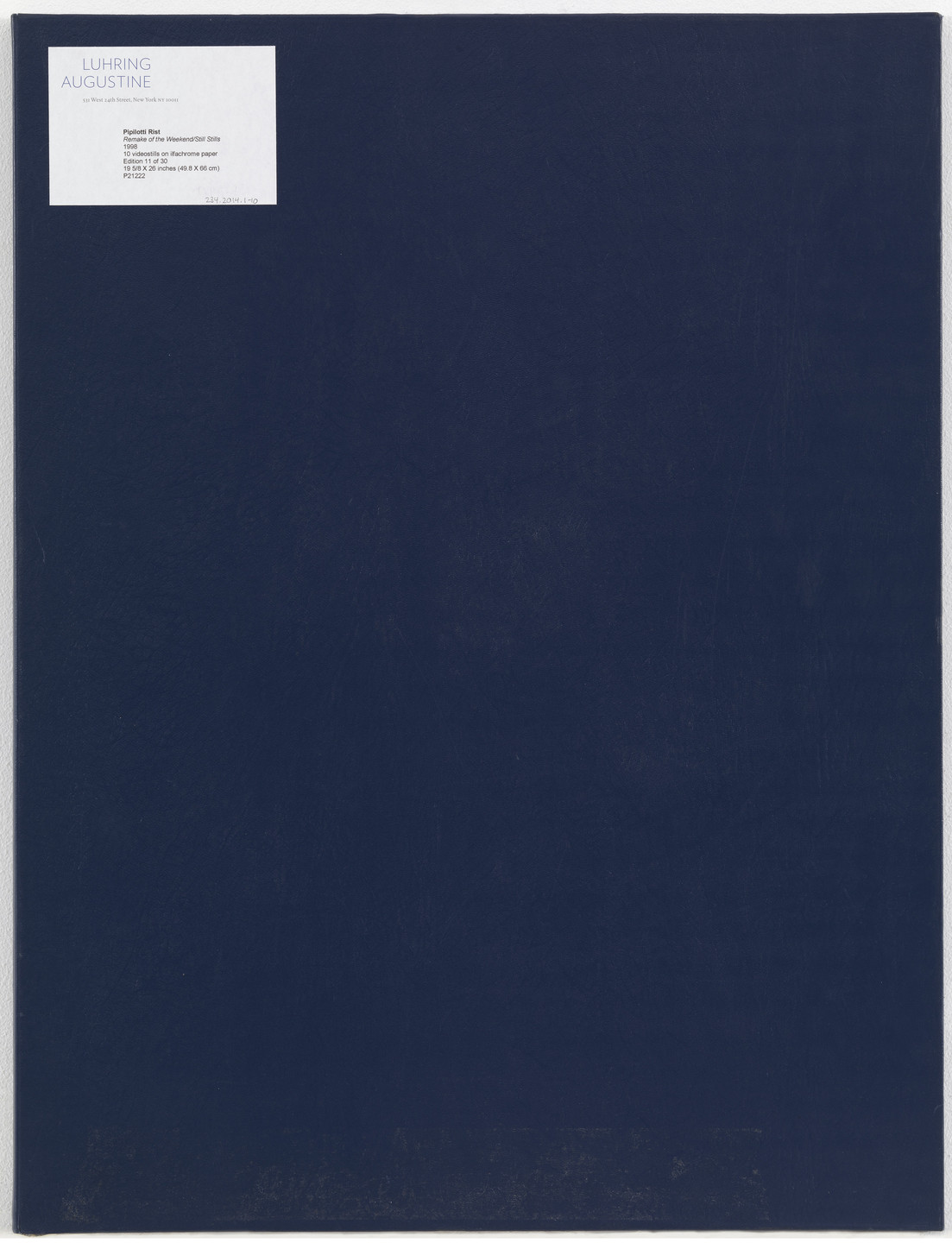 Pipilotti Rist. Still Stills from Remake of Weekend. 1998 | MoMA