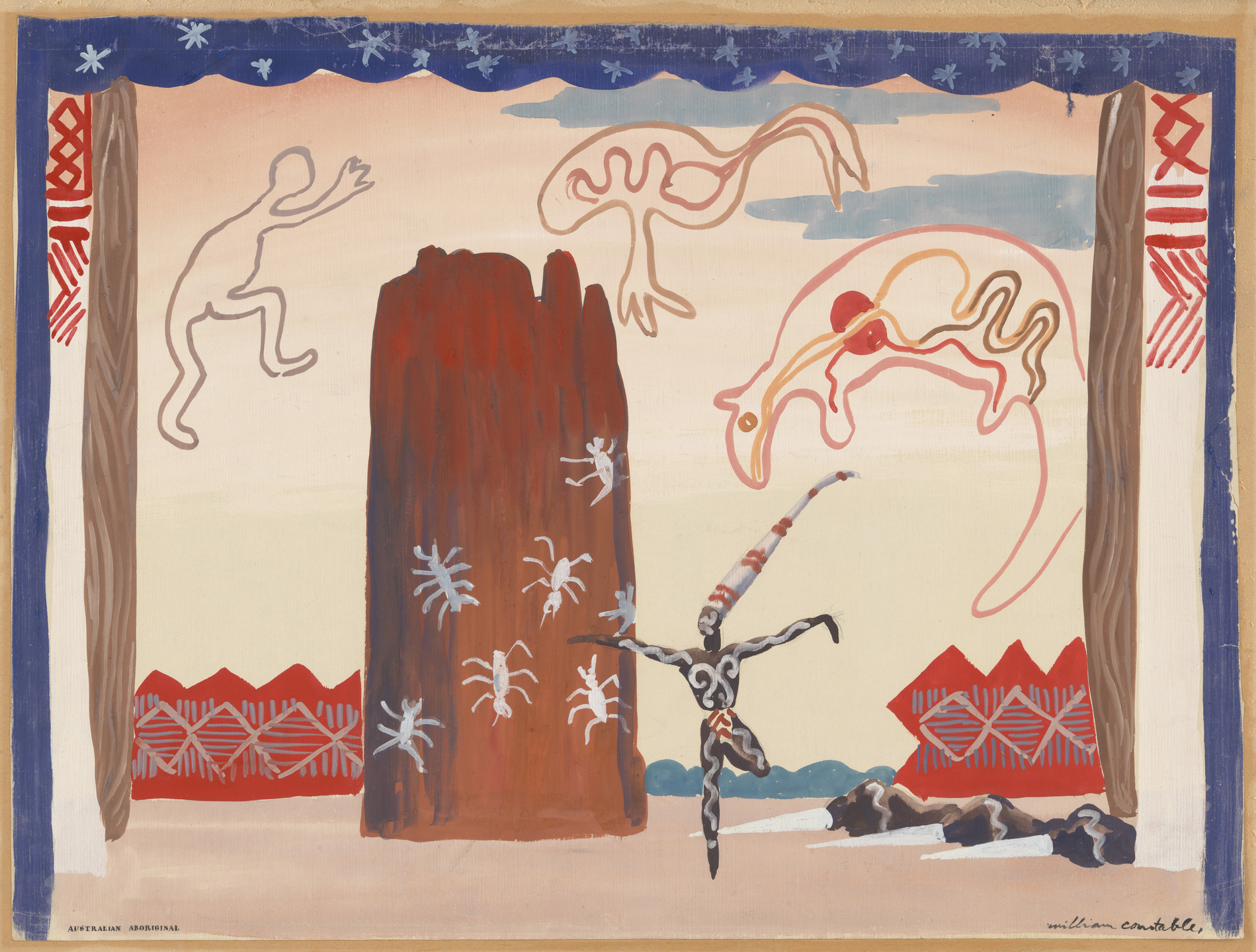 William H. Constable. Design for an Aboriginal Ballet, II. (1939) | MoMA