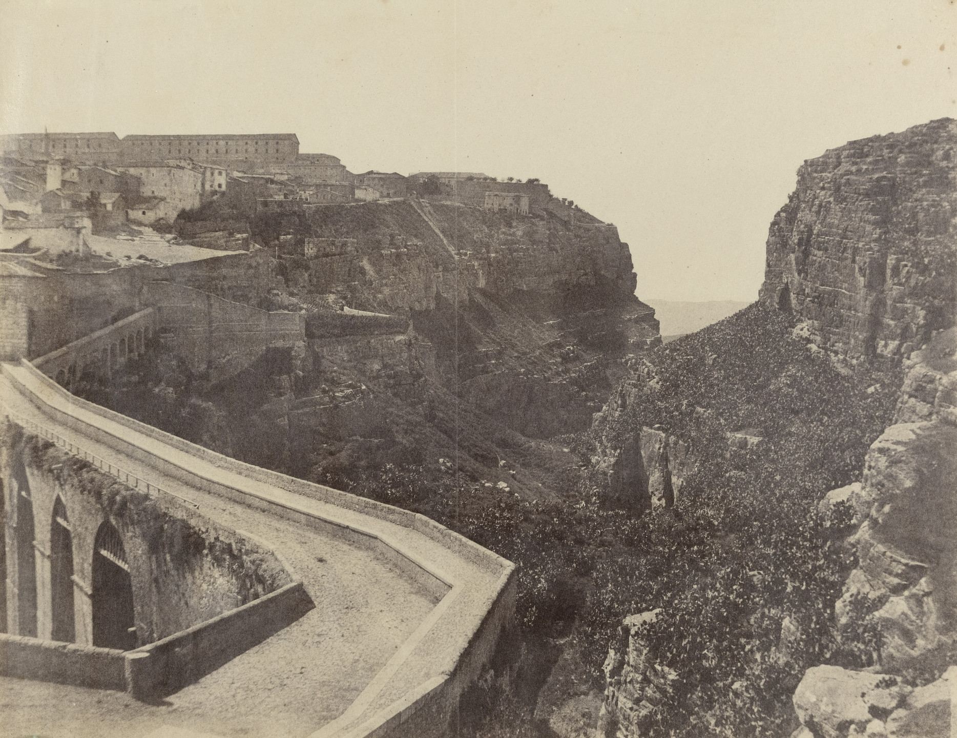 John B. Greene. El-Kantara Bridge, Constantine. 1855-1856 | MoMA