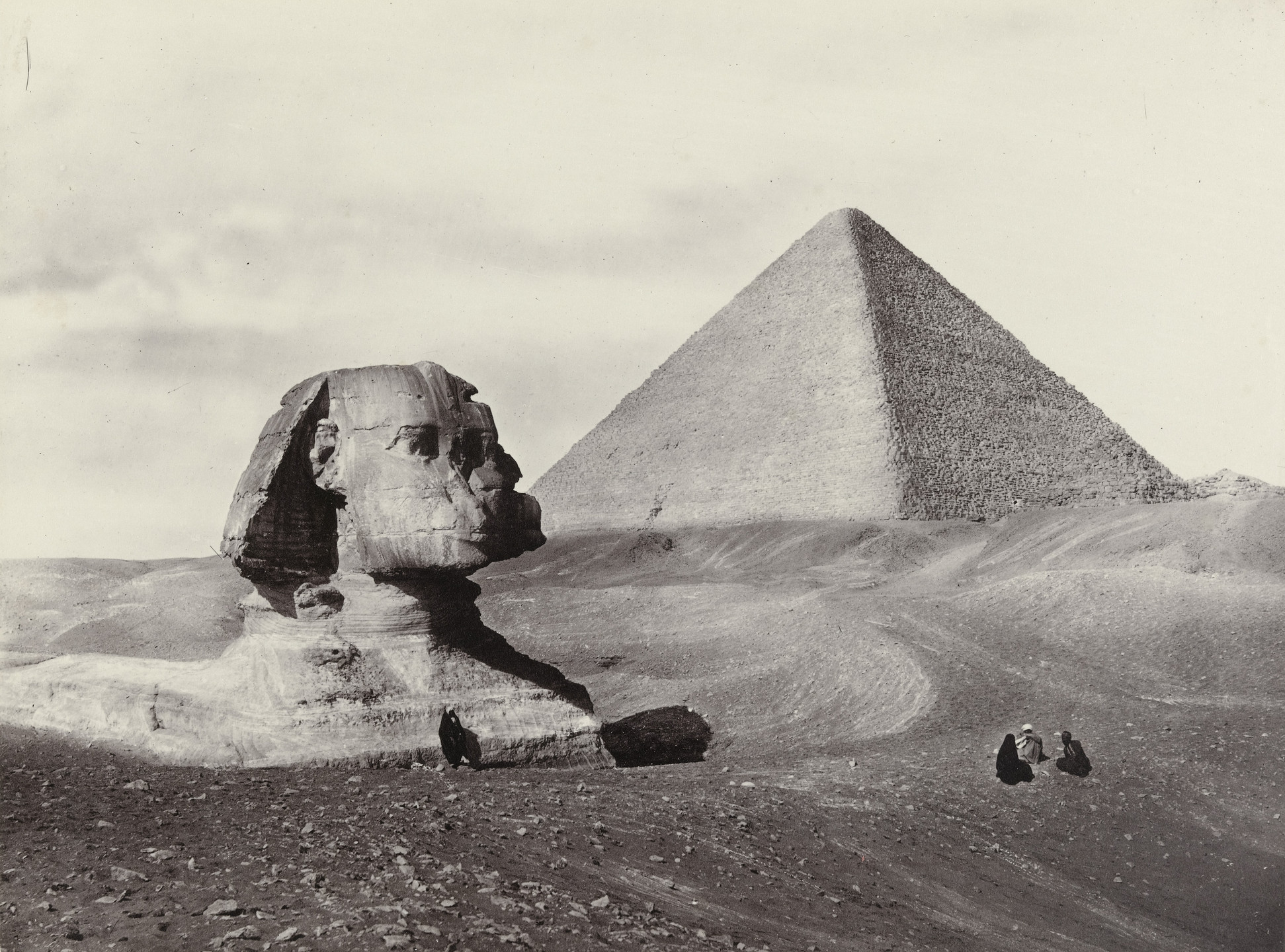 Francis Frith. Great Pyramid and Sphinx. 1855-98 | MoMA
