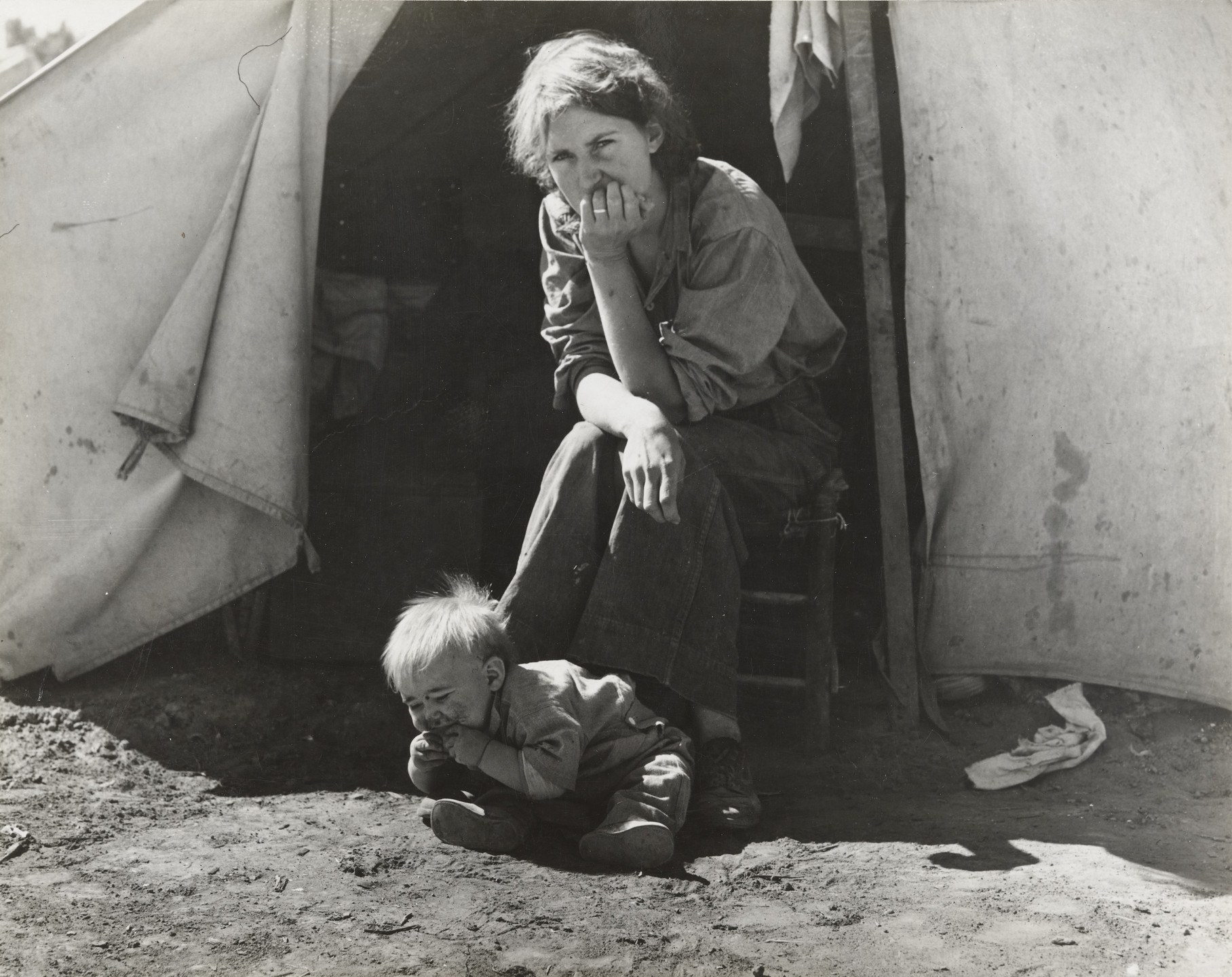 Dorothea Lange Migrant Mother In Color
