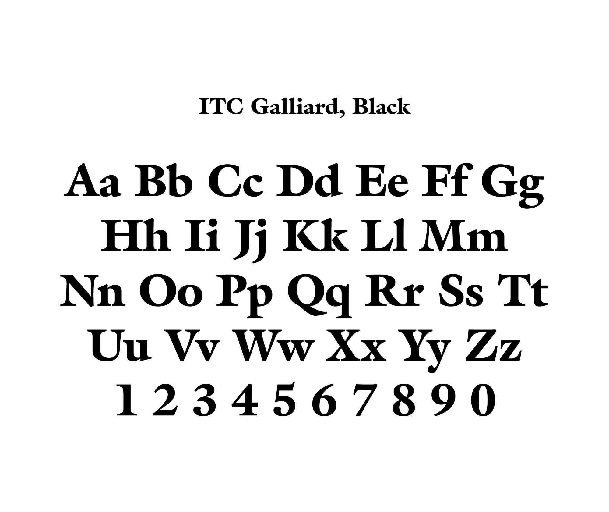 Matthew Carter. ITC Galliard. 1978 | MoMA