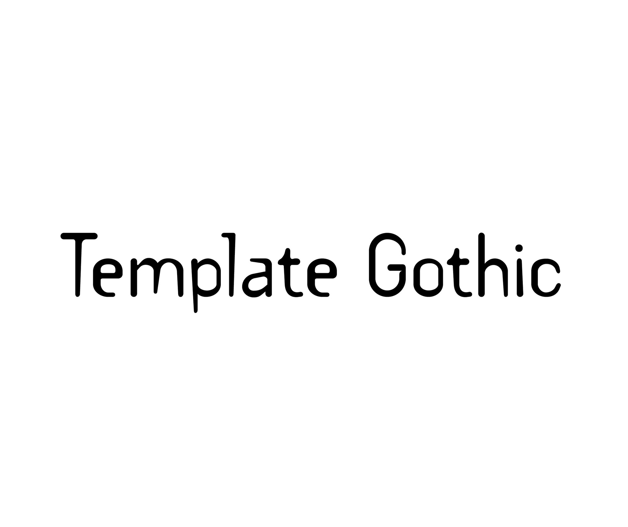 Barry Deck. Template Gothic. 1990 | MoMA