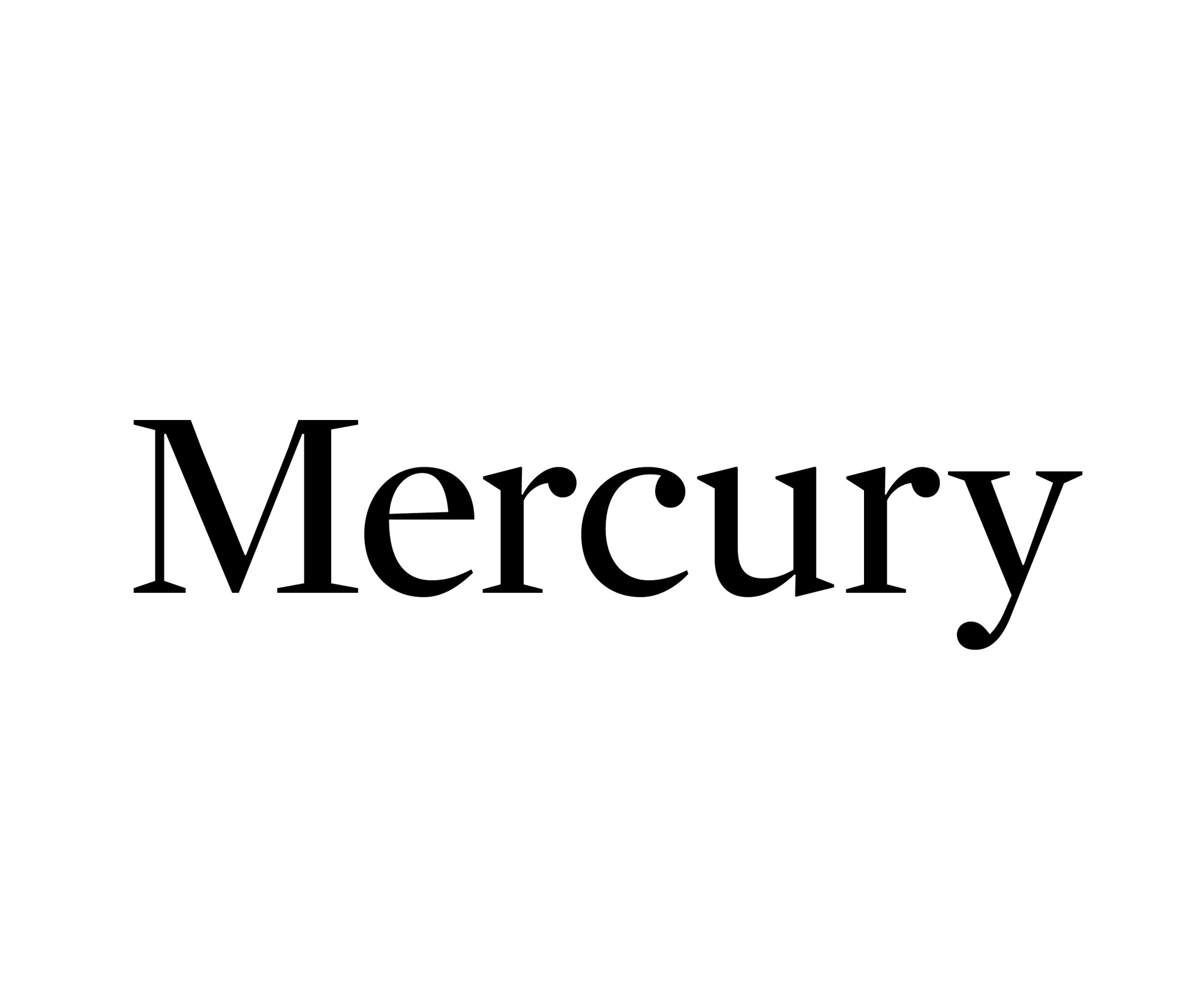 Jonathan Hoefler, Tobias Frere-Jones. Mercury. 1996 | MoMA