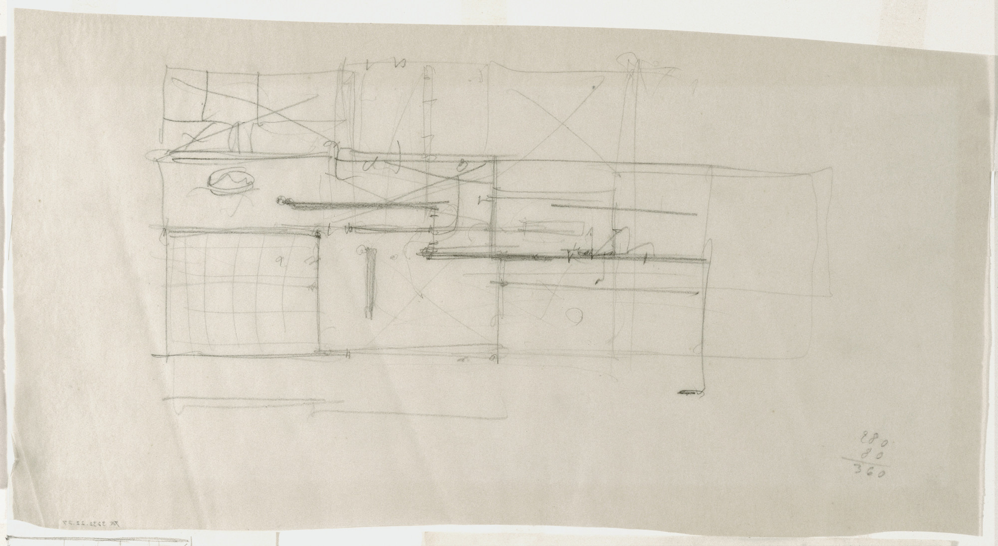 Ludwig Mies van der Rohe. Hubbe House Project, Magdeburg, Germany (Plan ...