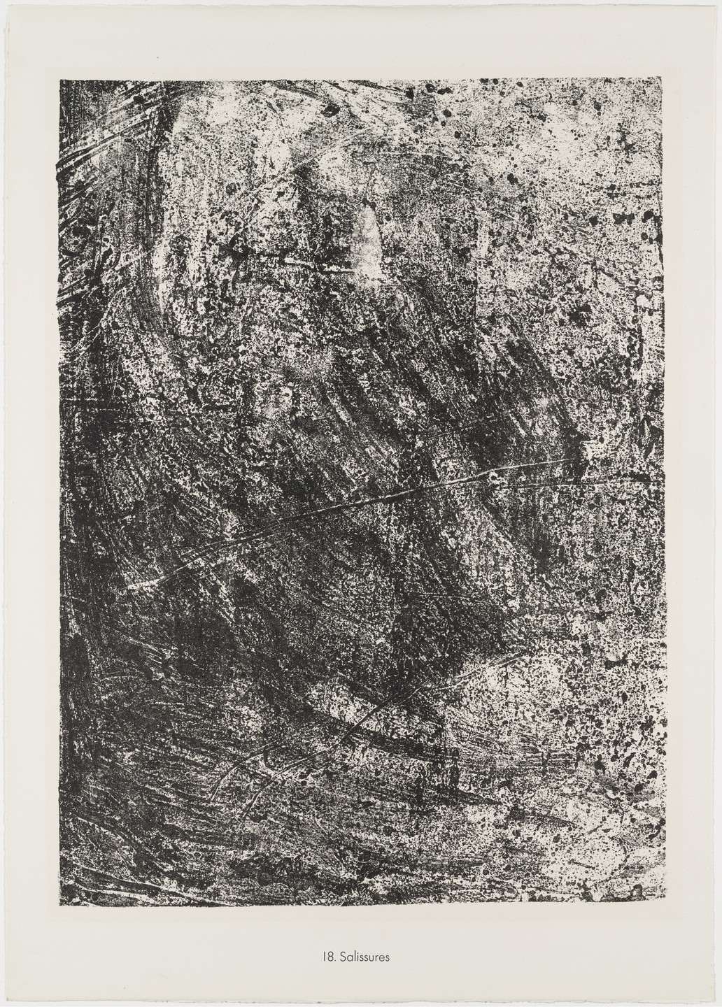 Jean Dubuffet. Stains (Salissures) from the portfolio Textures from ...