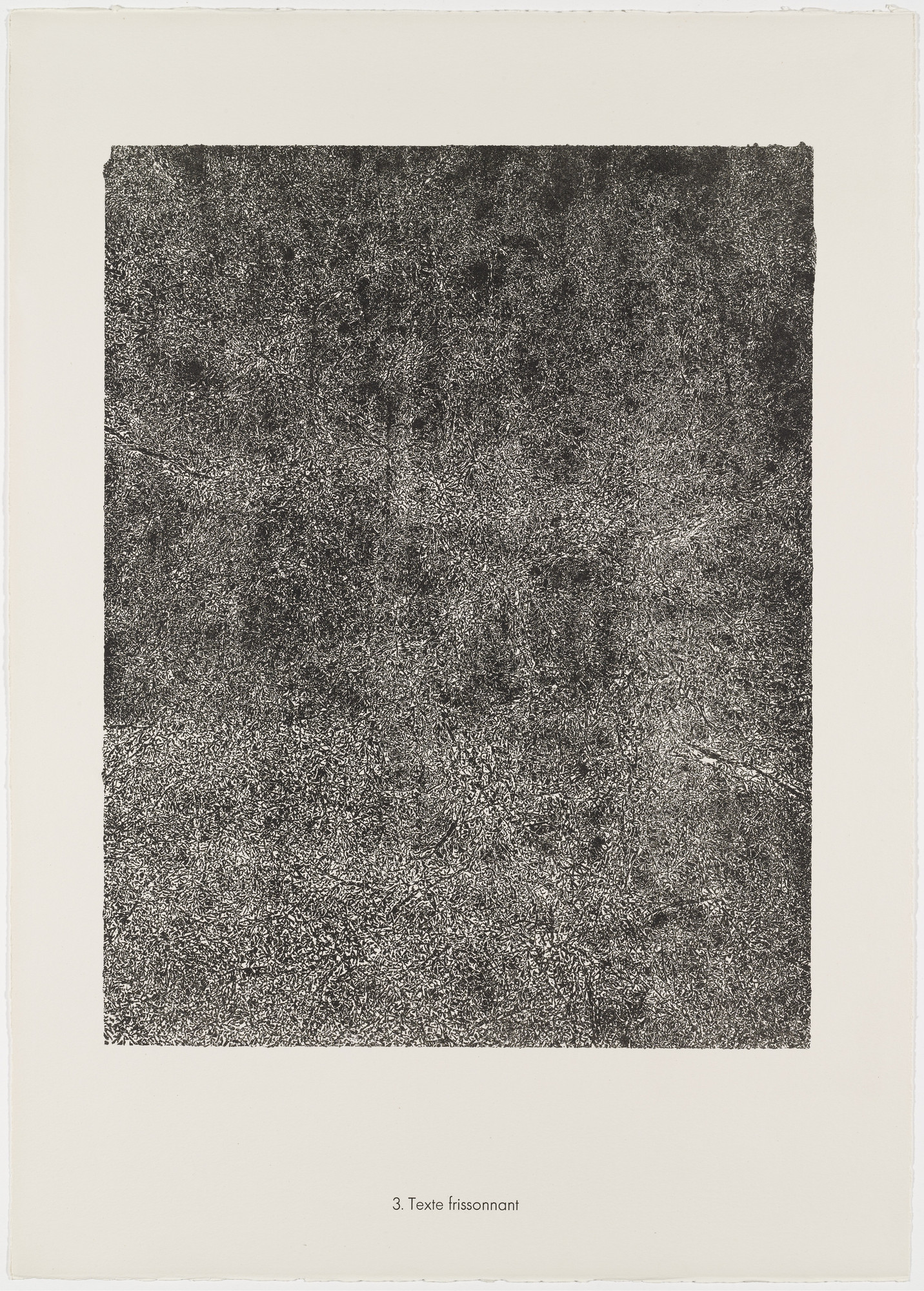 Jean Dubuffet. Trembling Text (Texte frissonnant) from the portfolio ...