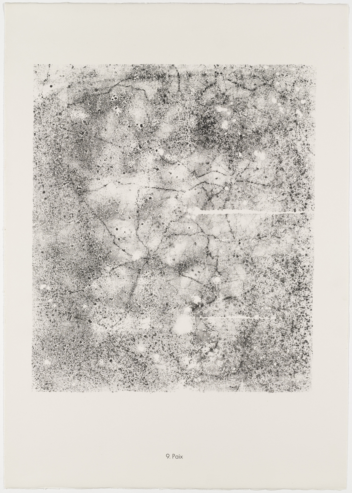 Jean Dubuffet. Peace (Paix) from the portfolio Textures from Phenomena ...
