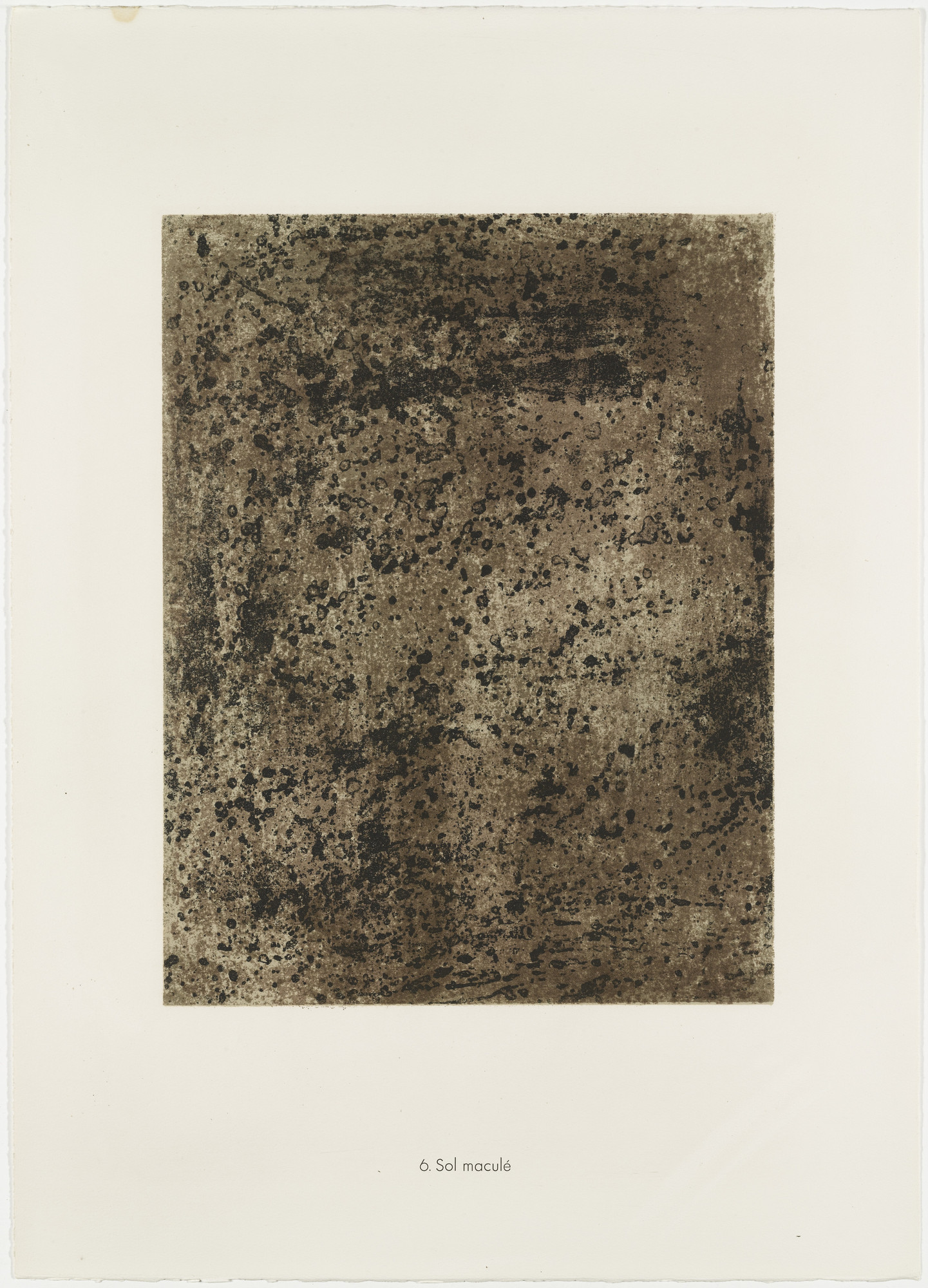 Jean Dubuffet. Maculated Soil (Sol maculé) from Geography (Géographie ...