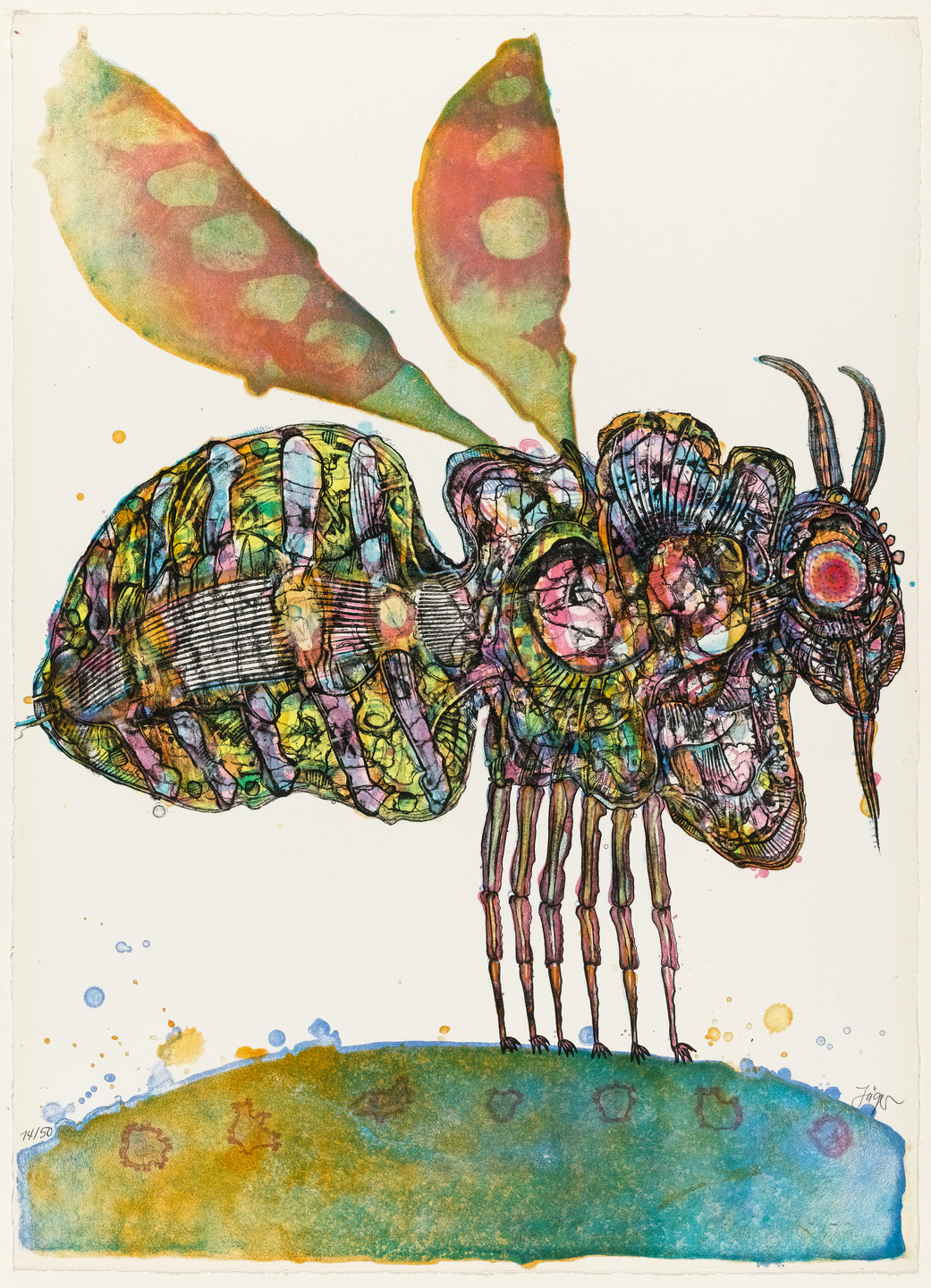 Bernhard Jäger. Plate (folio 5) from The Bee (Die Biene). 1966 | MoMA