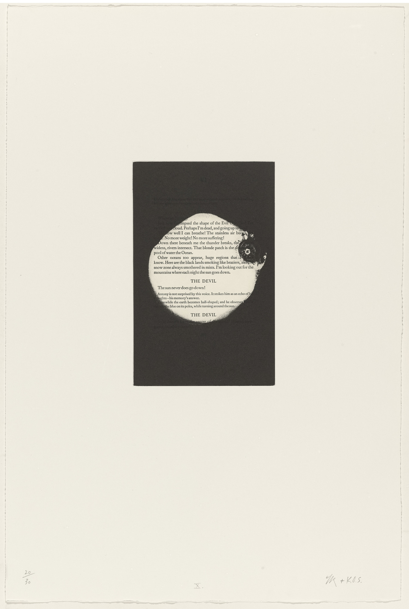 Tim Rollins, K.O.S. (Kids of Survival). X from The Temptation of Saint ...