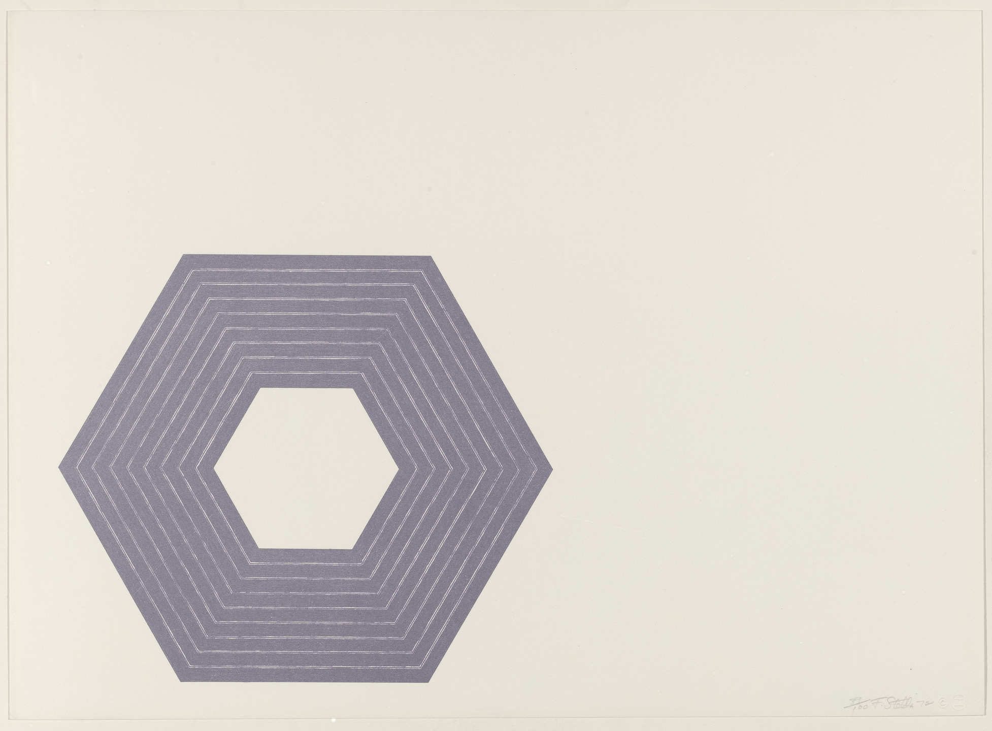 Frank Stella. Sidney Guberman from the Purple Series. 1972 | MoMA