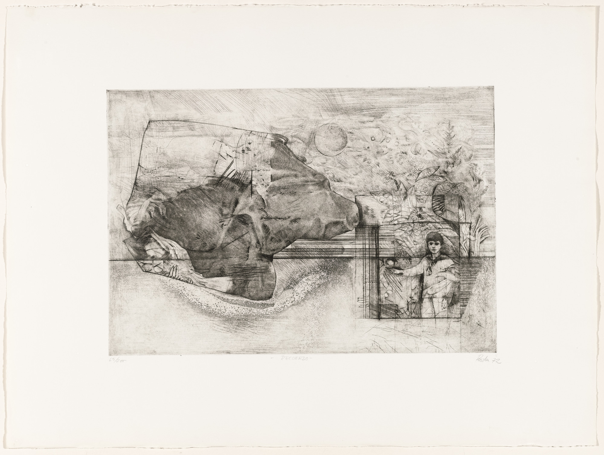 Juan Antonio Roda. Memory (Recuerdo) from 21 Printmakers from Colombia ...