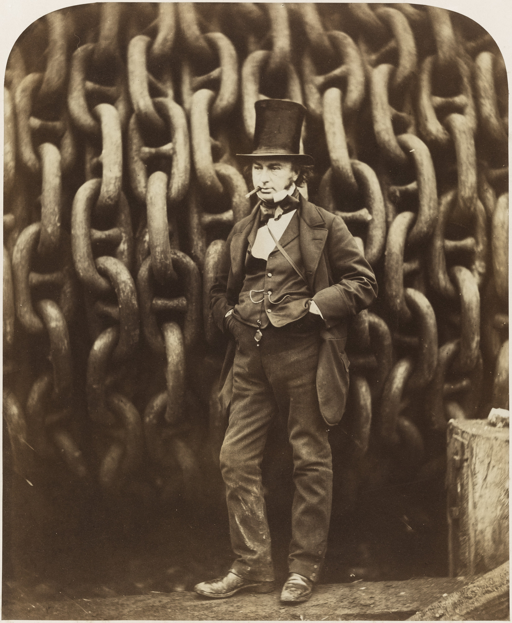 Robert Howlett. Isambard Kingdom Brunel and the Launching Chains of the ...