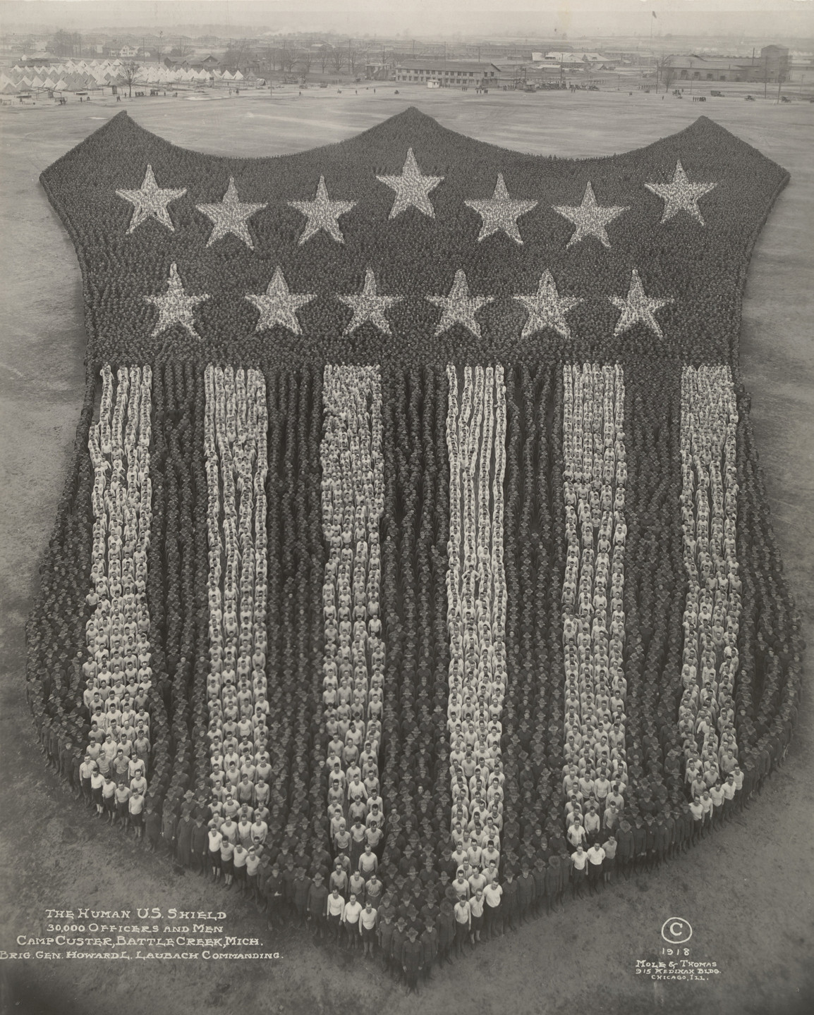 Arthur S. Mole, John D. Thomas. The Human U.S. Shield. 1918 | MoMA