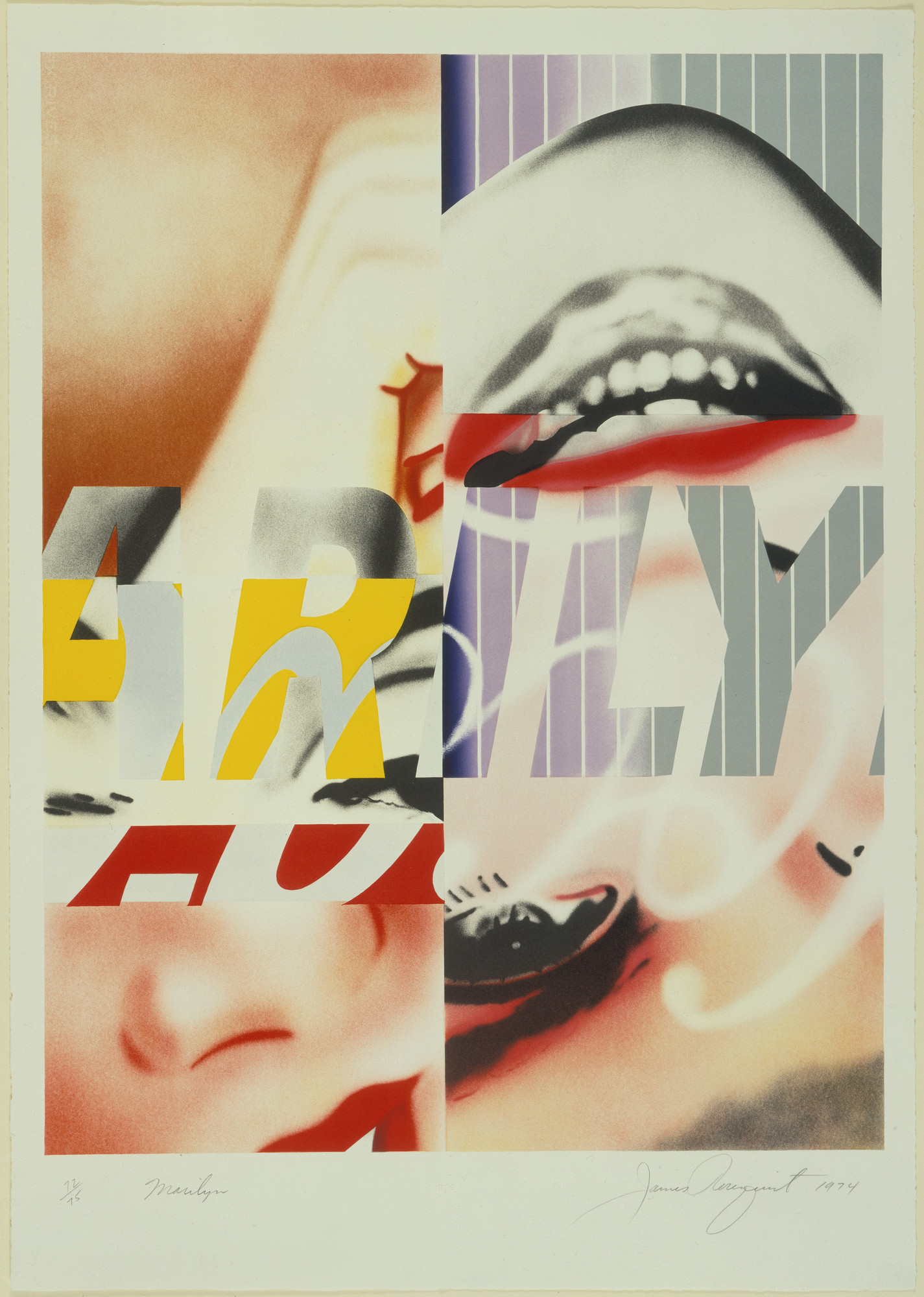 James Rosenquist. Marilyn. 1974 | MoMA